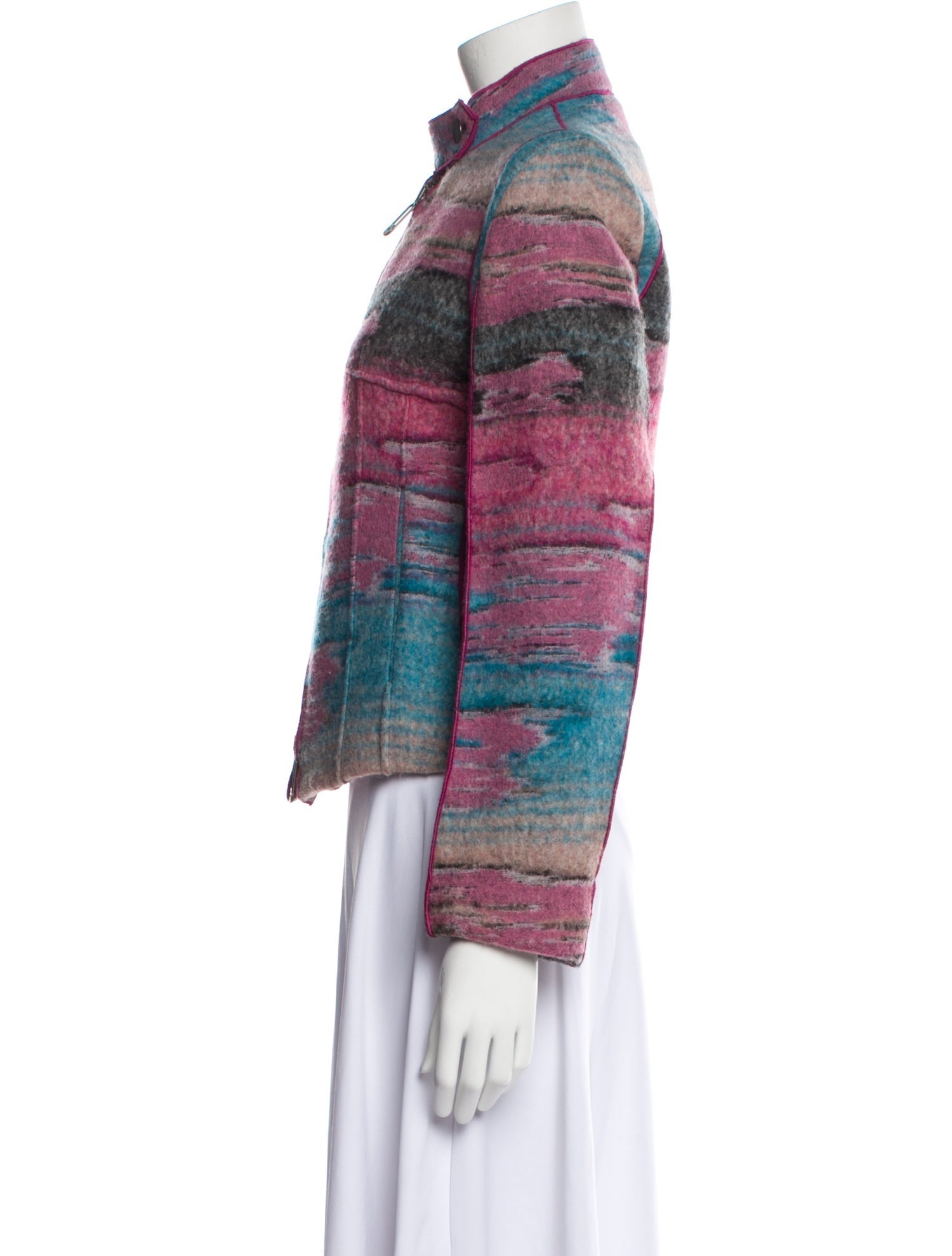 Giorgio Armani Tweed Pattern Evening Jacket w/ Tags - Pink Jackets ...