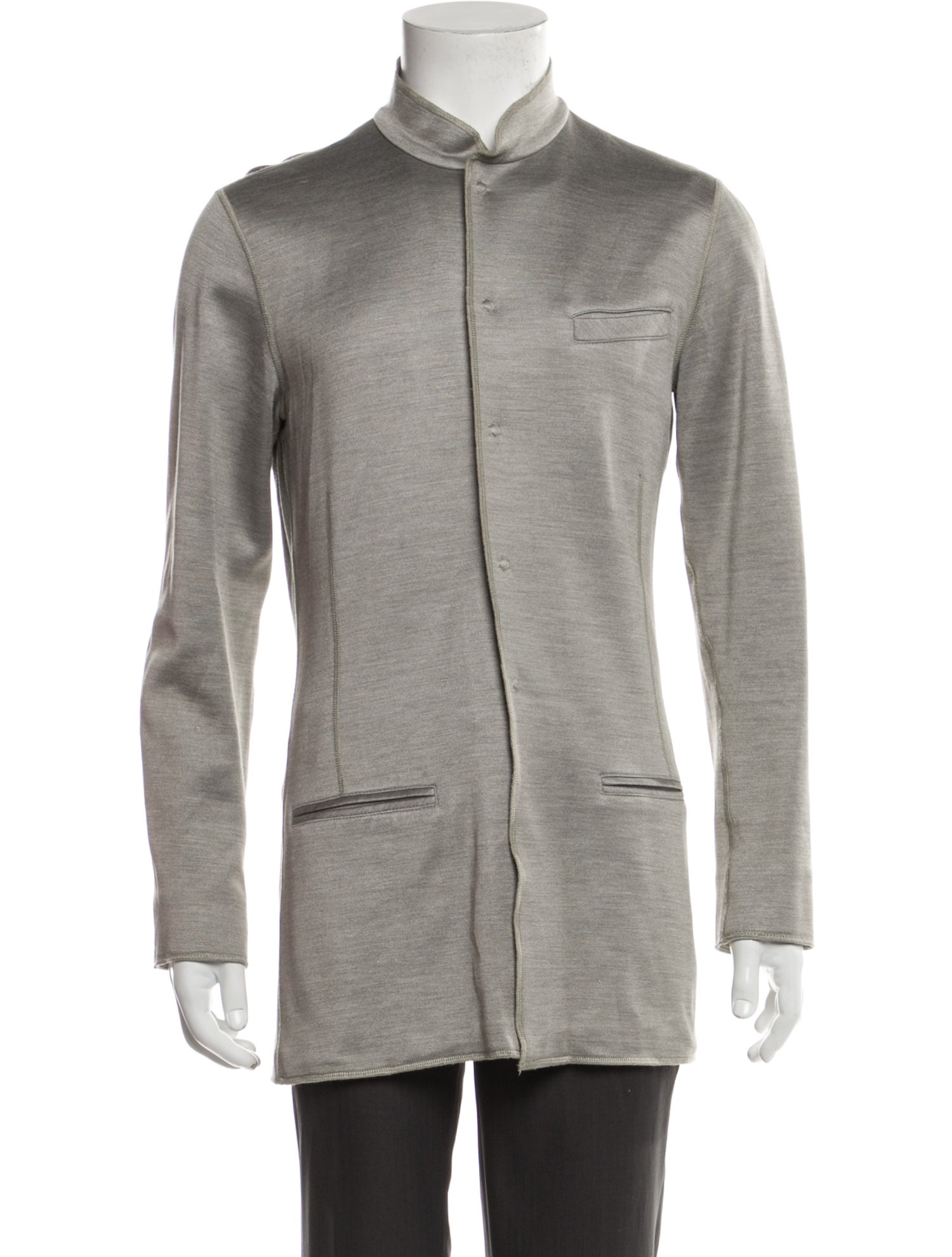 Giorgio Armani Overcoat - Grey Outerwear, Clothing - GIO129223 | The ...