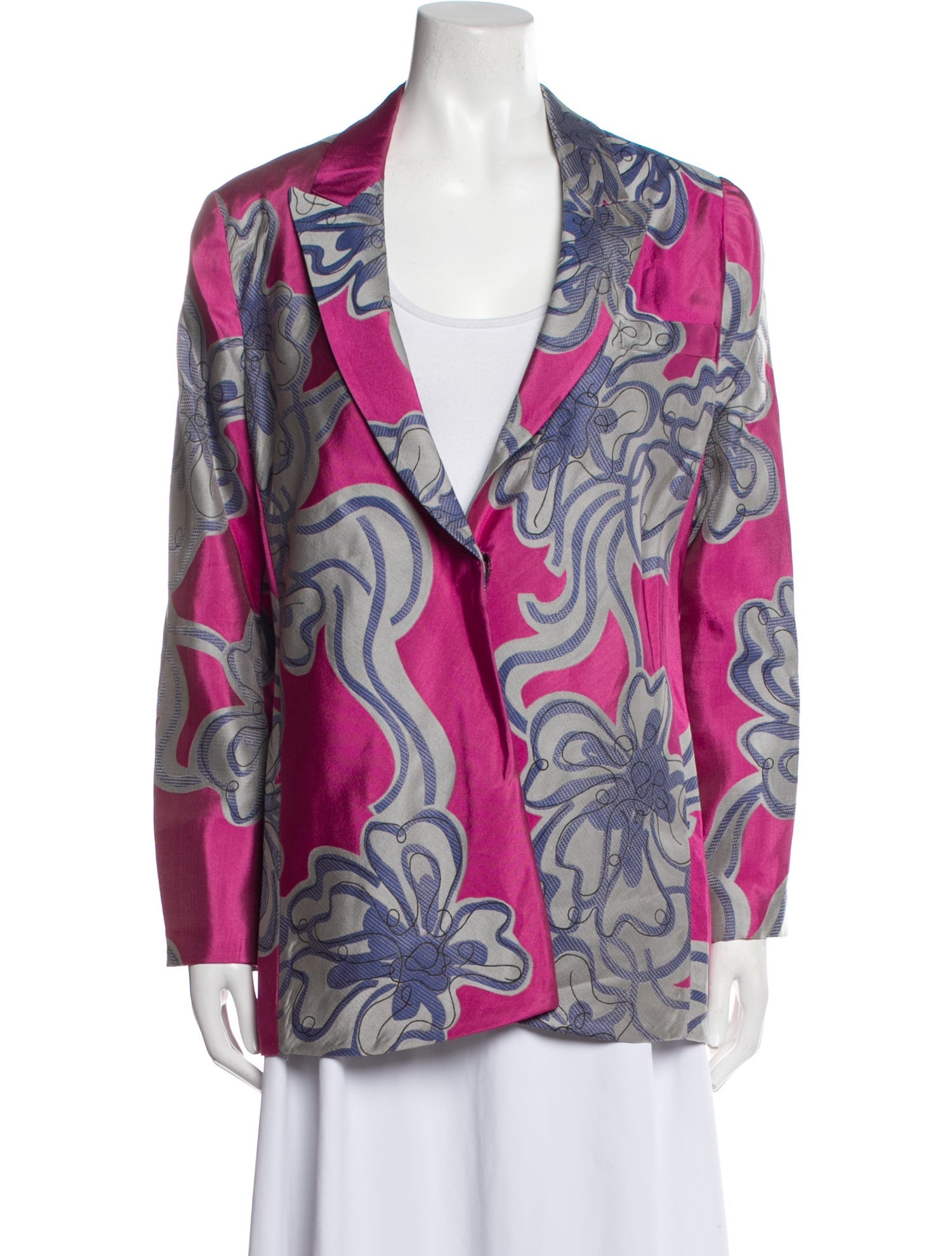 Cacharel Floral Print Coat - Neutrals Coats, Clothing - CAC27146 | The ...