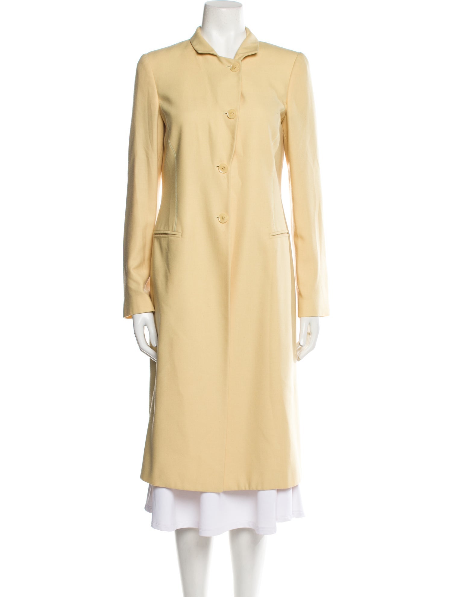 Giorgio Armani Cashmere Coat - Yellow Coats, Clothing - GIO144141 | The ...