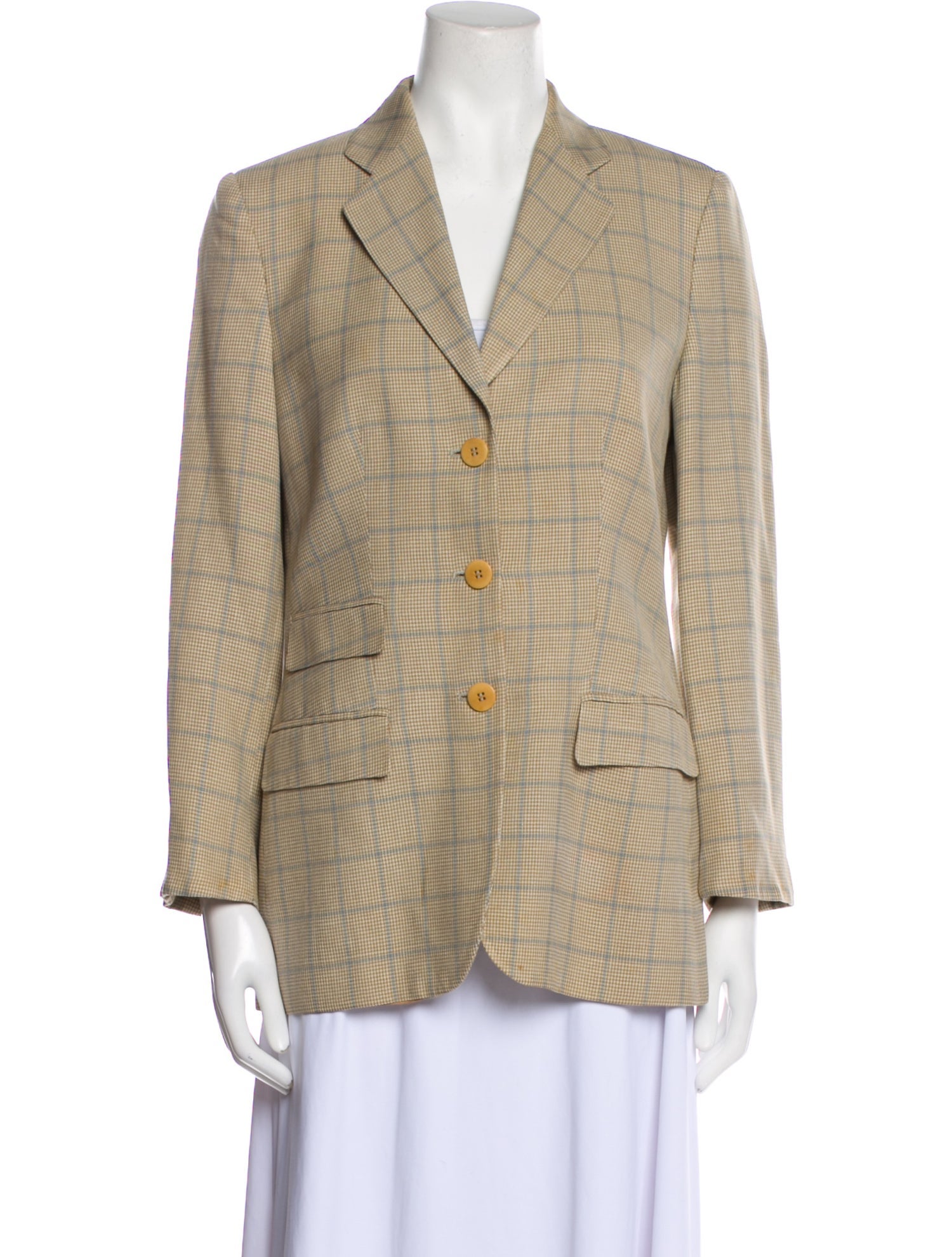 Paul Stuart Silk Tweed Pattern Blazer - Neutrals Jackets, Clothing ...