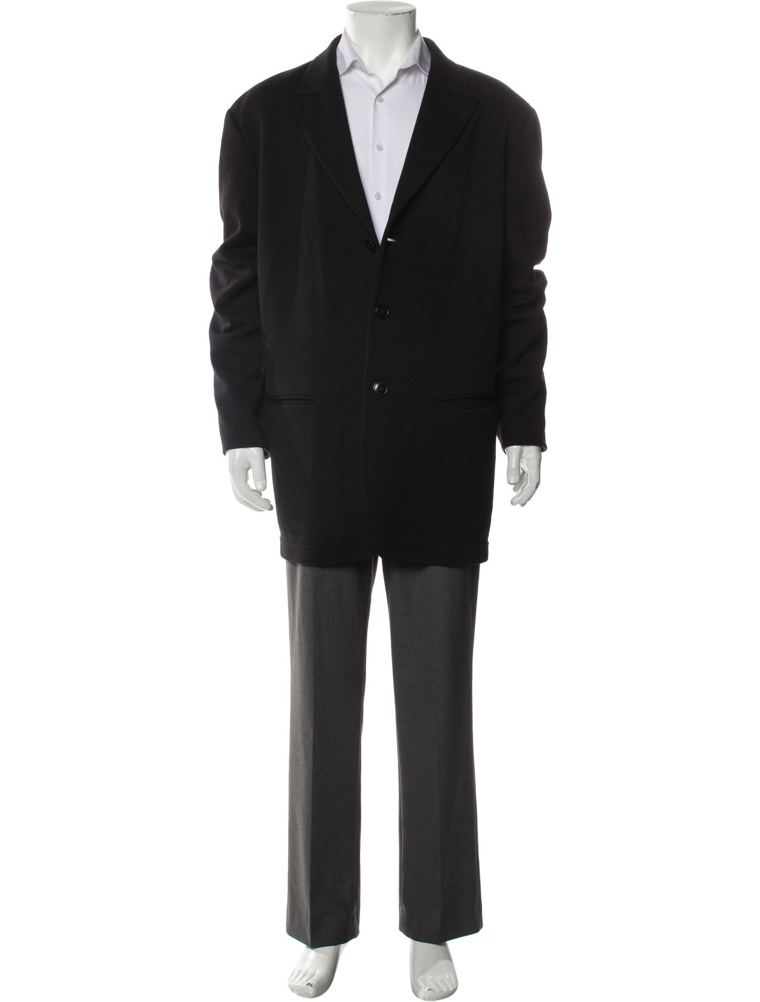 Giorgio Armani Overcoat - Blue Outerwear, Clothing - GIO145844 | The ...