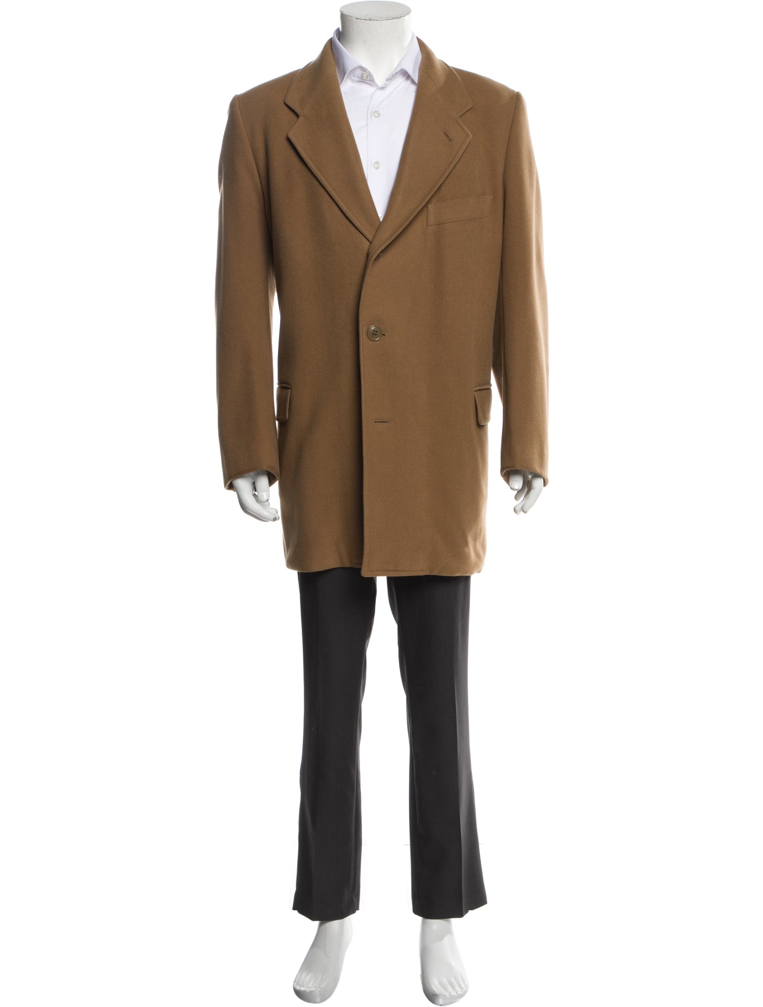 Giorgio Armani Overcoat - Neutrals Outerwear, Clothing - GIO153223 ...