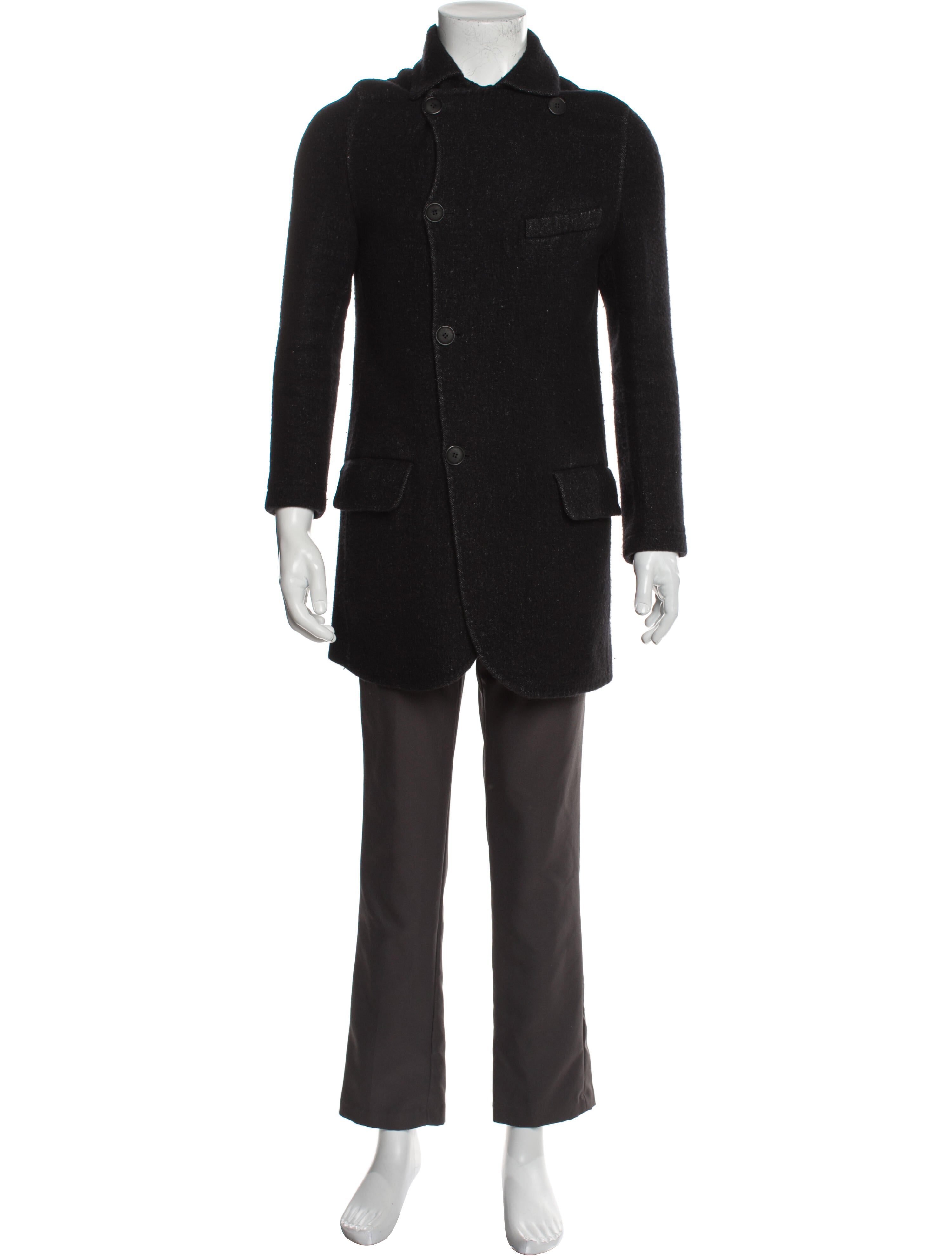 Giorgio Armani Virgin Wool Overcoat - Black Outerwear, Clothing ...