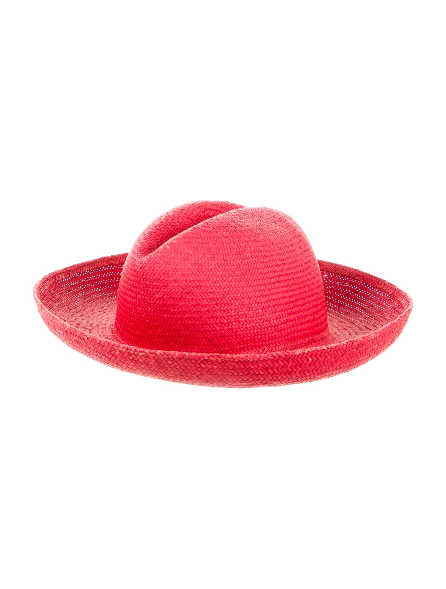Giorgio Armani raffia sun hat - Red Hats, Accessories - GIO161797 | The ...