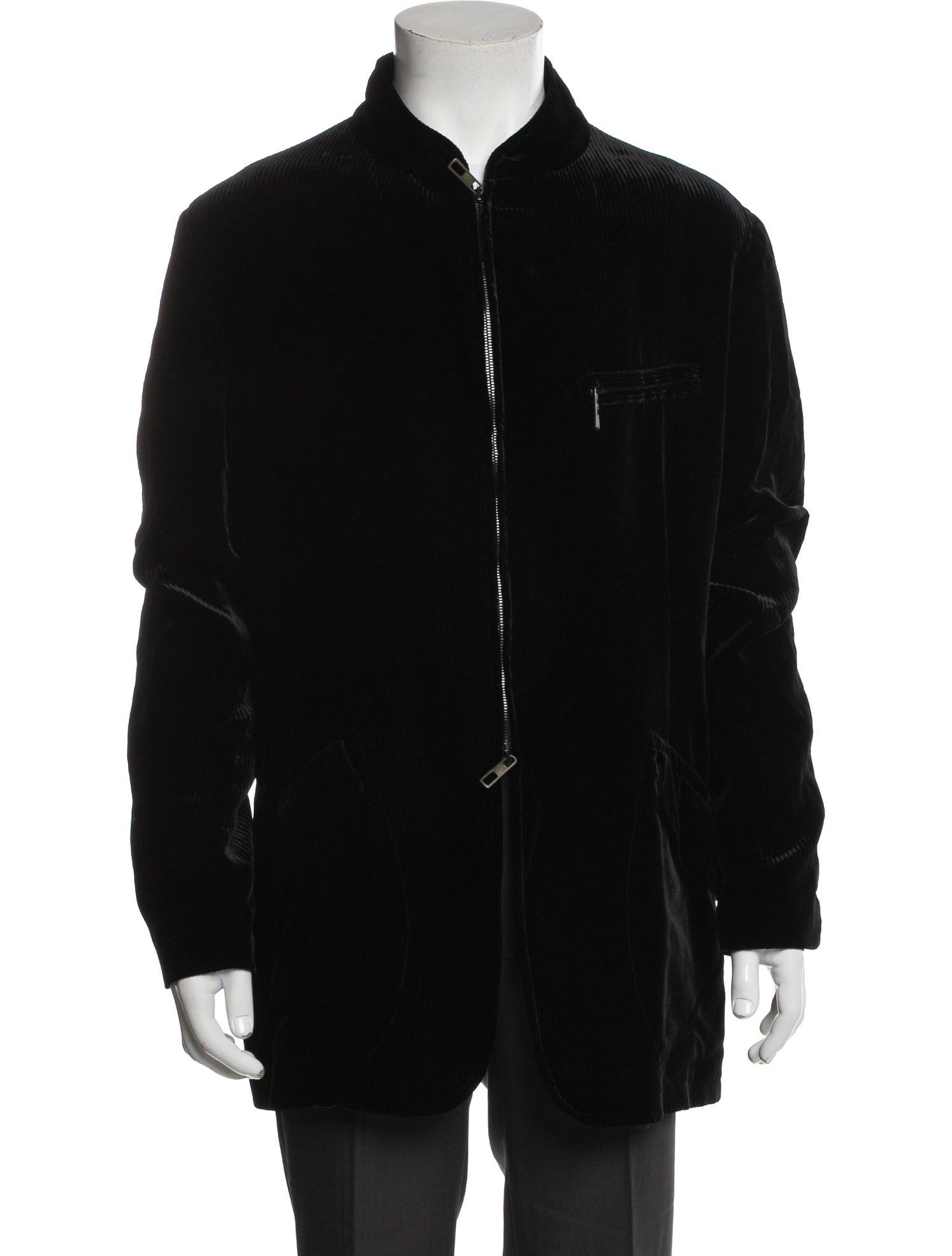 Giorgio Armani Bomber Jacket - Black Outerwear, Clothing - GIO163179 ...