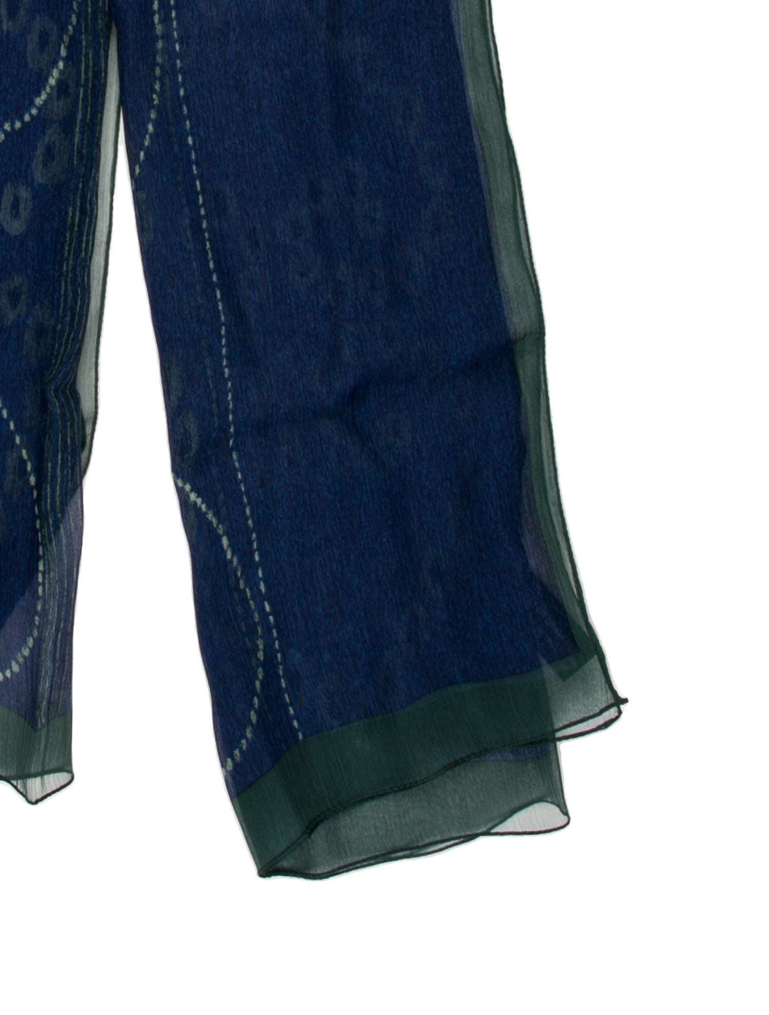 Chanel Silk Vintage Scarf - Blue Scarves and Shawls, Accessories ...