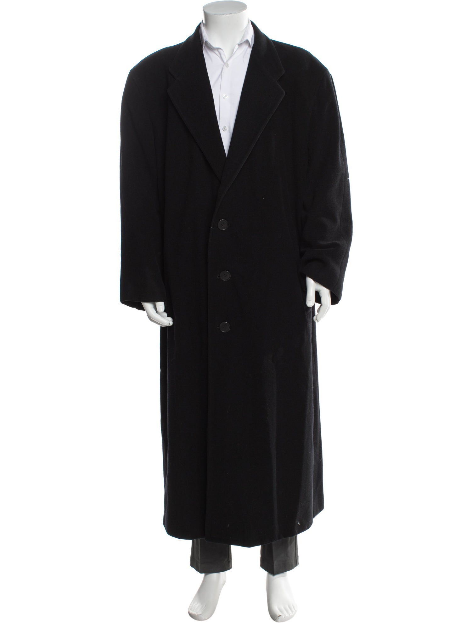 Giorgio Armani Overcoat - Black Outerwear, Clothing - GIO167125 | The ...