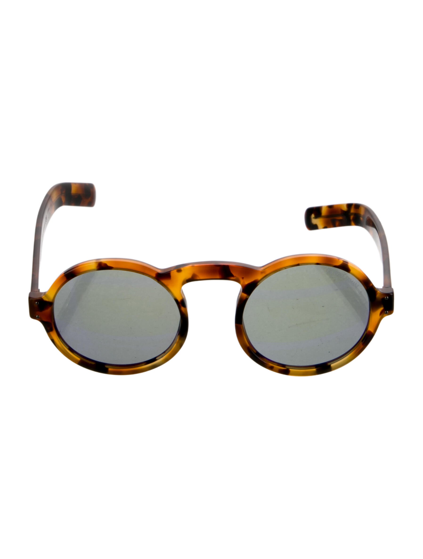 Giorgio Armani Round Tinted Sunglasses - Brown Sunglasses, Accessories - GIO170586 | The RealReal