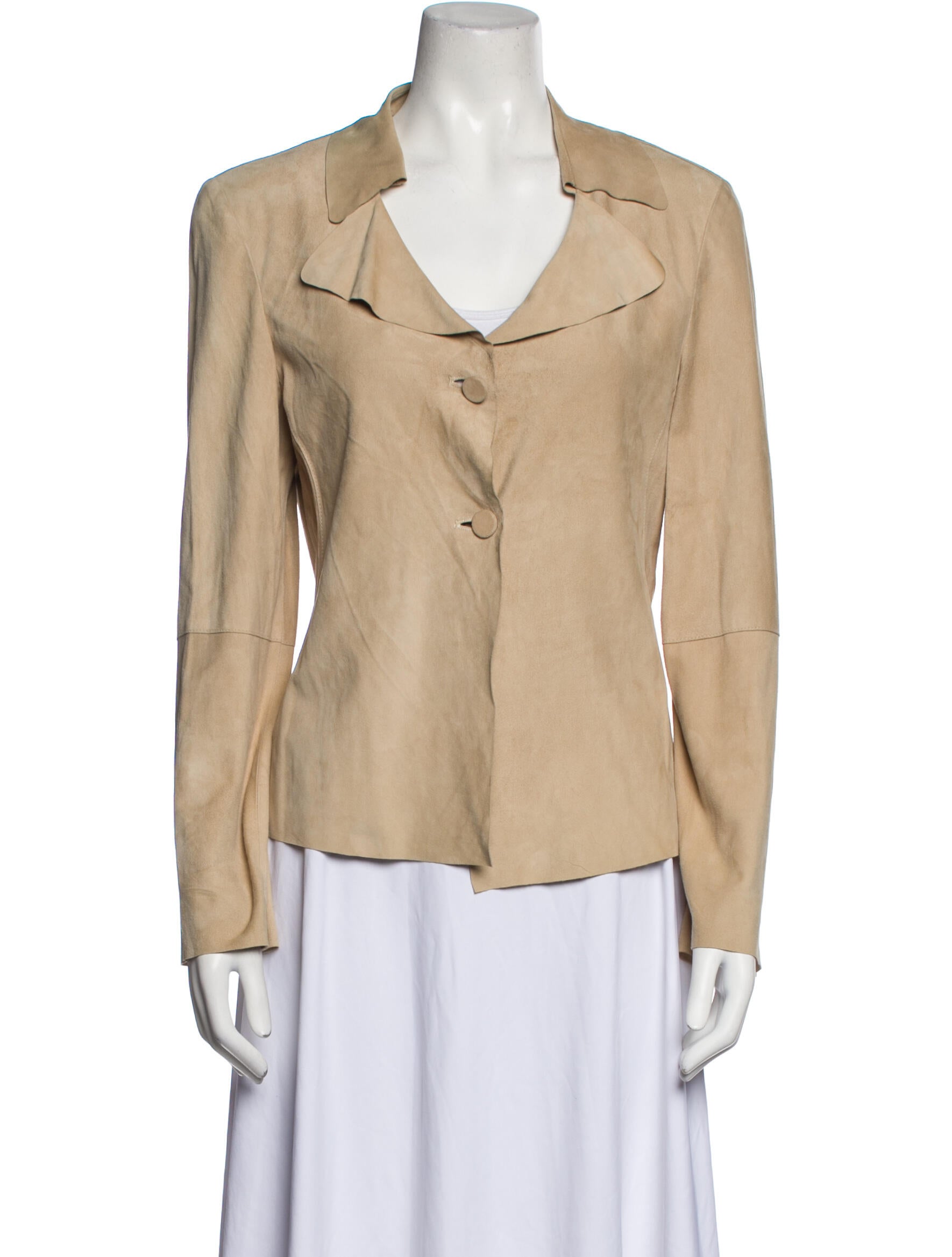Giorgio Armani Goat Leather Jacket - Neutrals Jackets, Clothing ...
