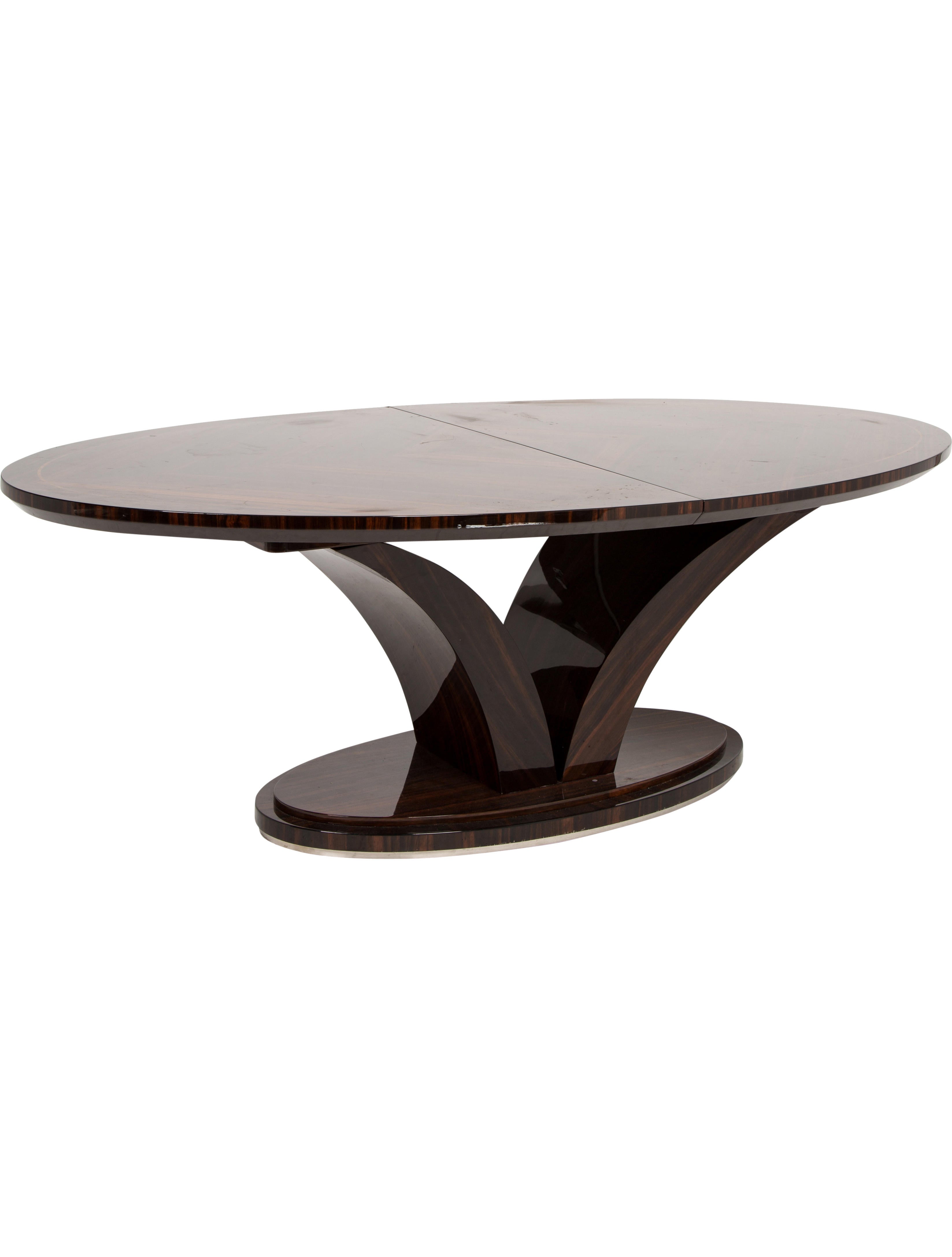 Giorgio Collection Luna Oval Dining Table - Black Tables, Furniture ...