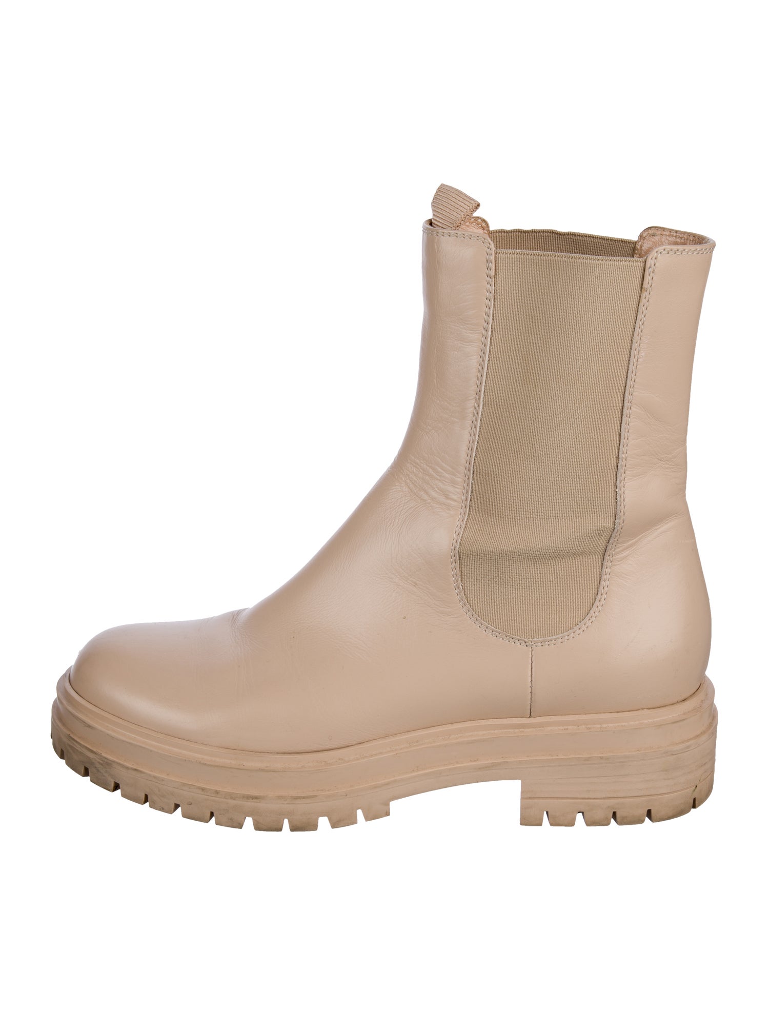 Gianvito Rossi Leather Chelsea Boots - Blue Boots, Shoes - GIT110739 ...