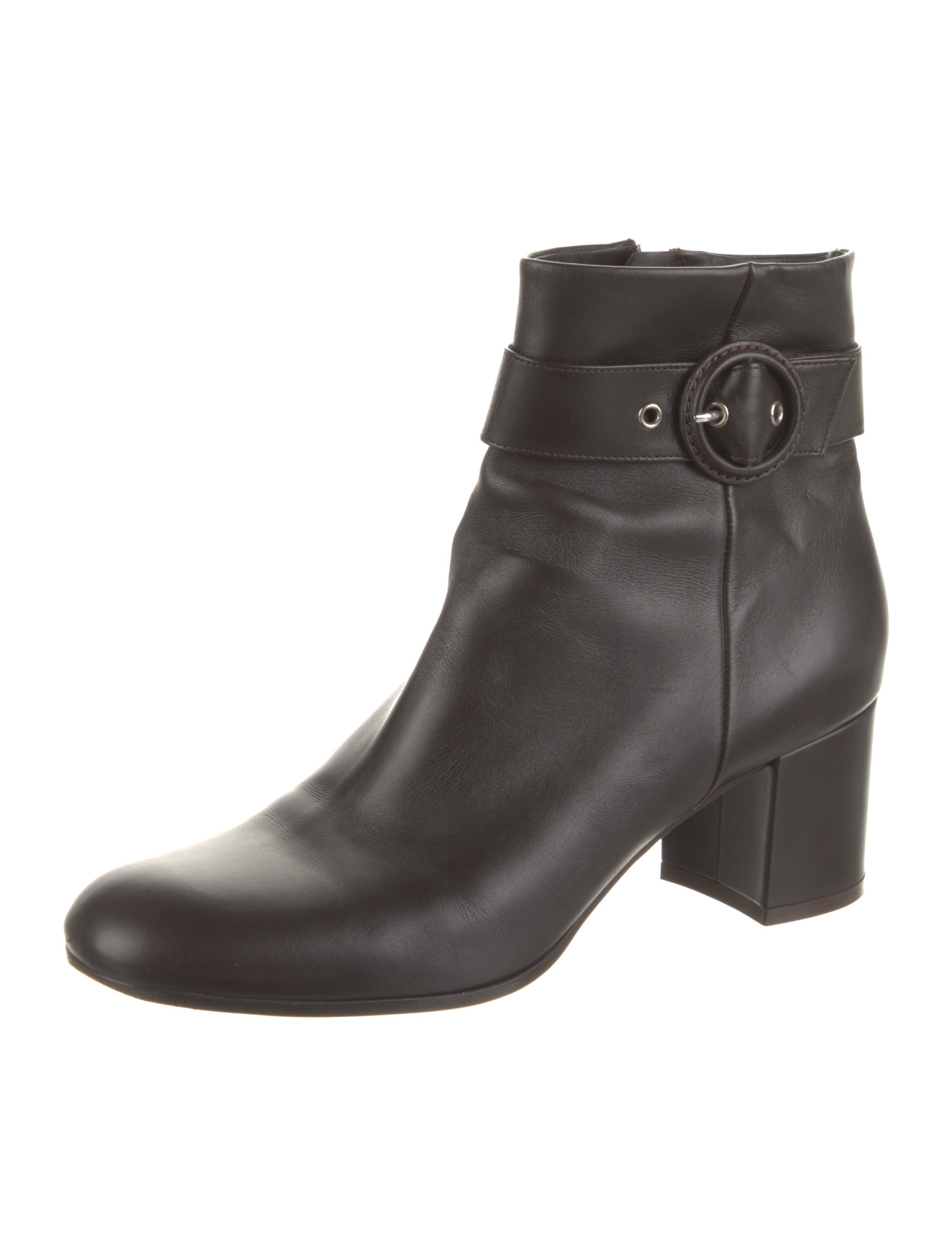 Christian Louboutin Armadillo Leather Booties - Black Boots, Shoes - CHT83032 | The RealReal