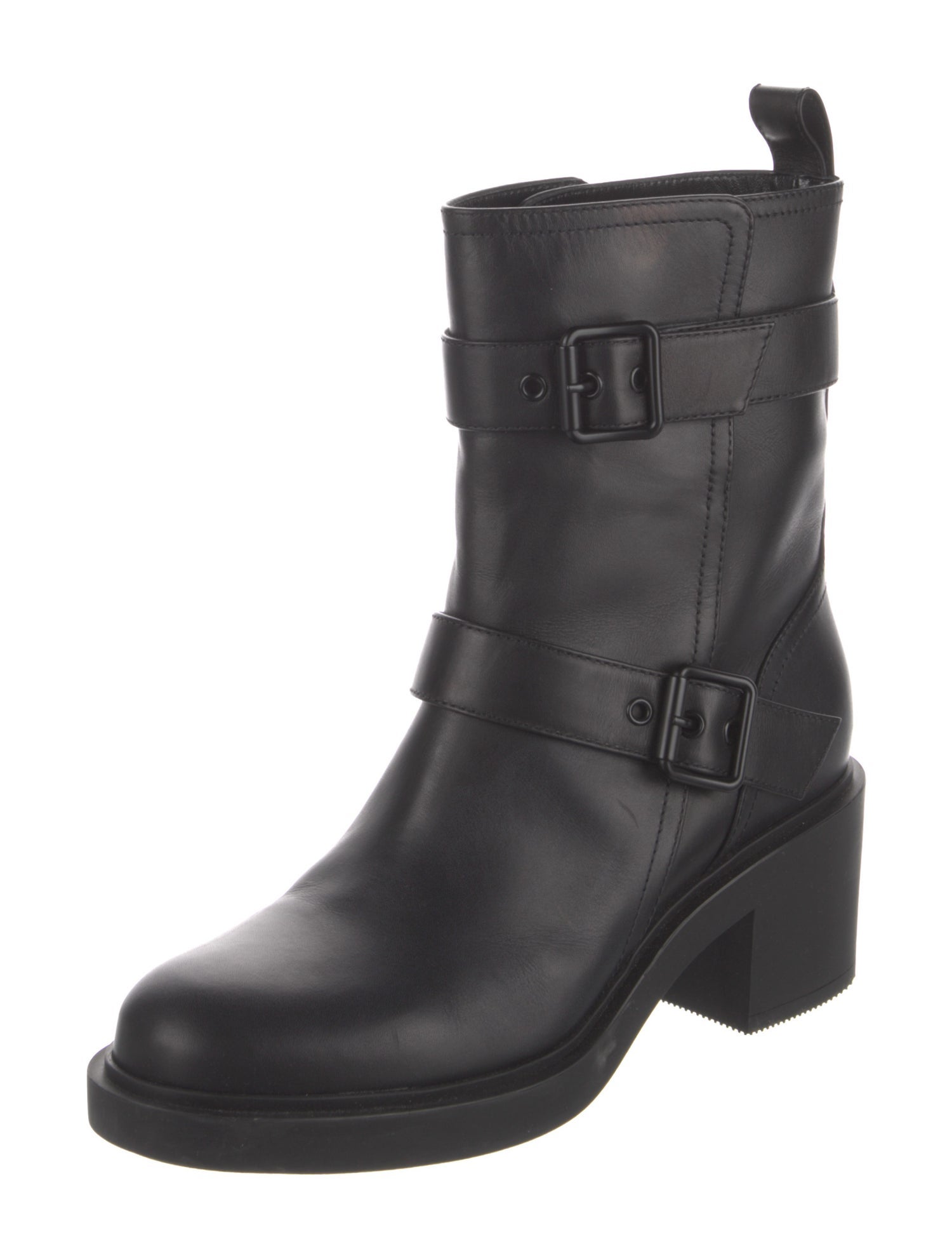 See by Chloé Leather Moto Boots - Brown Boots, Shoes - WSE94108 | The ...