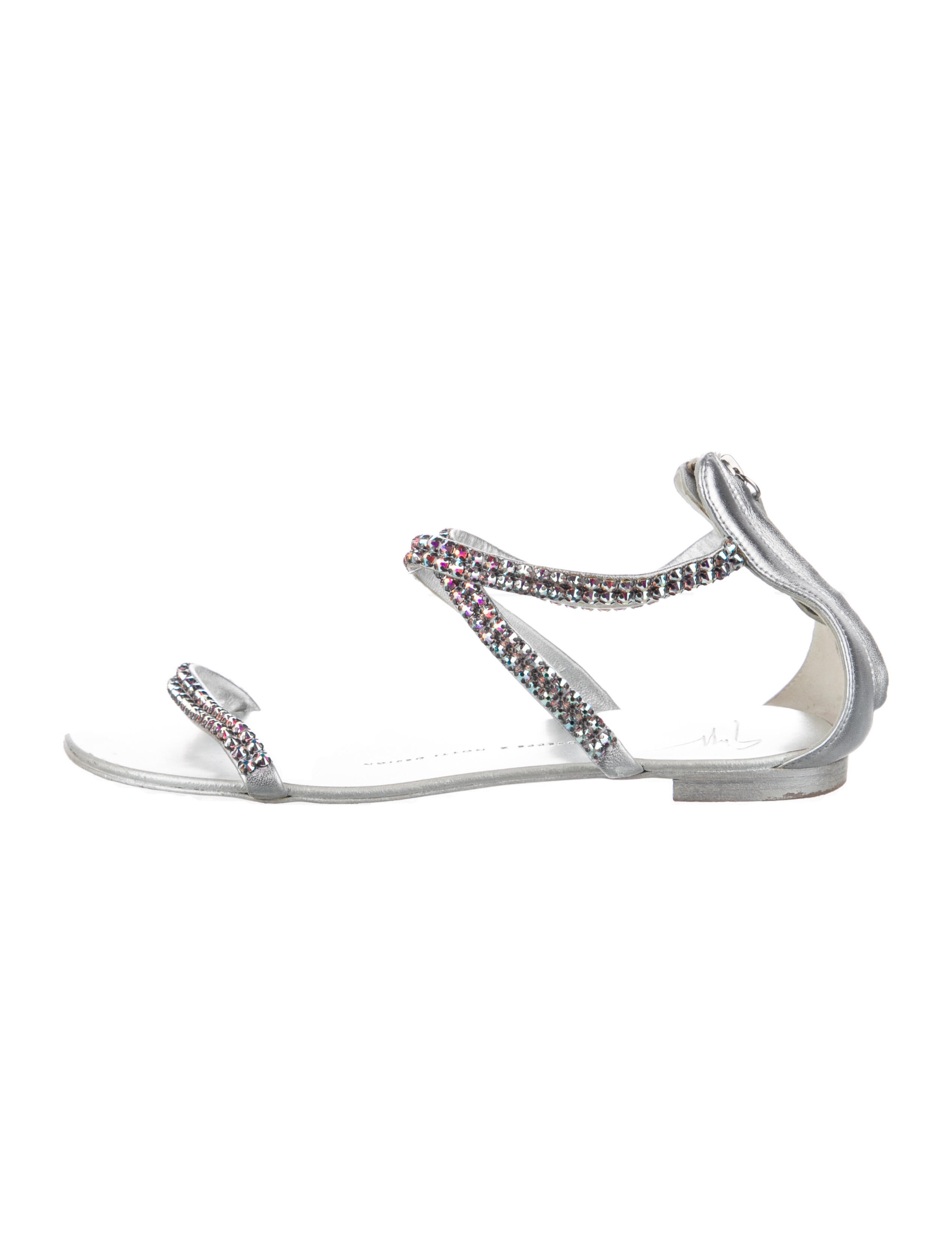 Giuseppe Zanotti Silver Fish Skeleton Sandals - Silver Sandals, Shoes ...