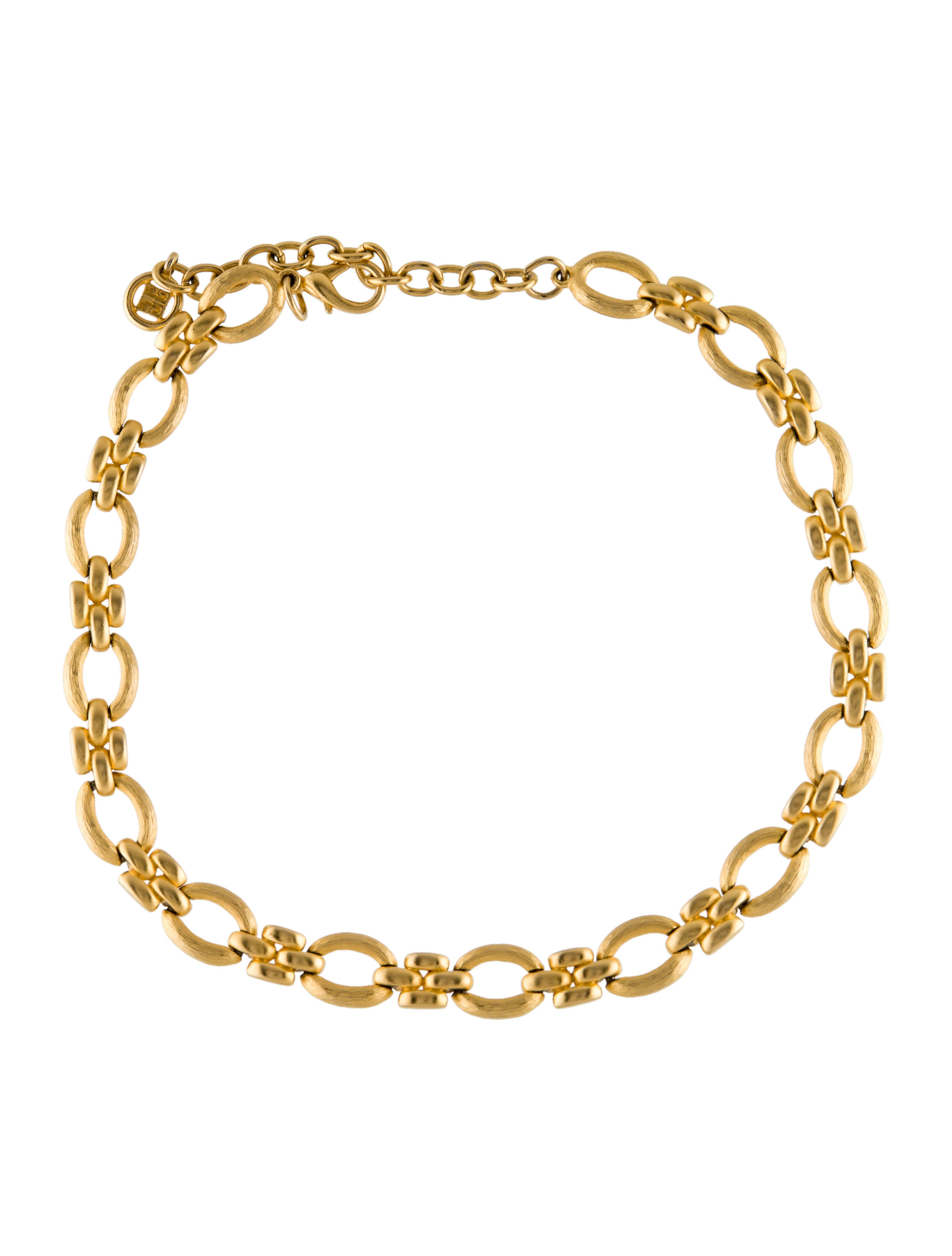 Etro Fabric Chain Necklace - Gold-Tone Metal Chain, Necklaces ...