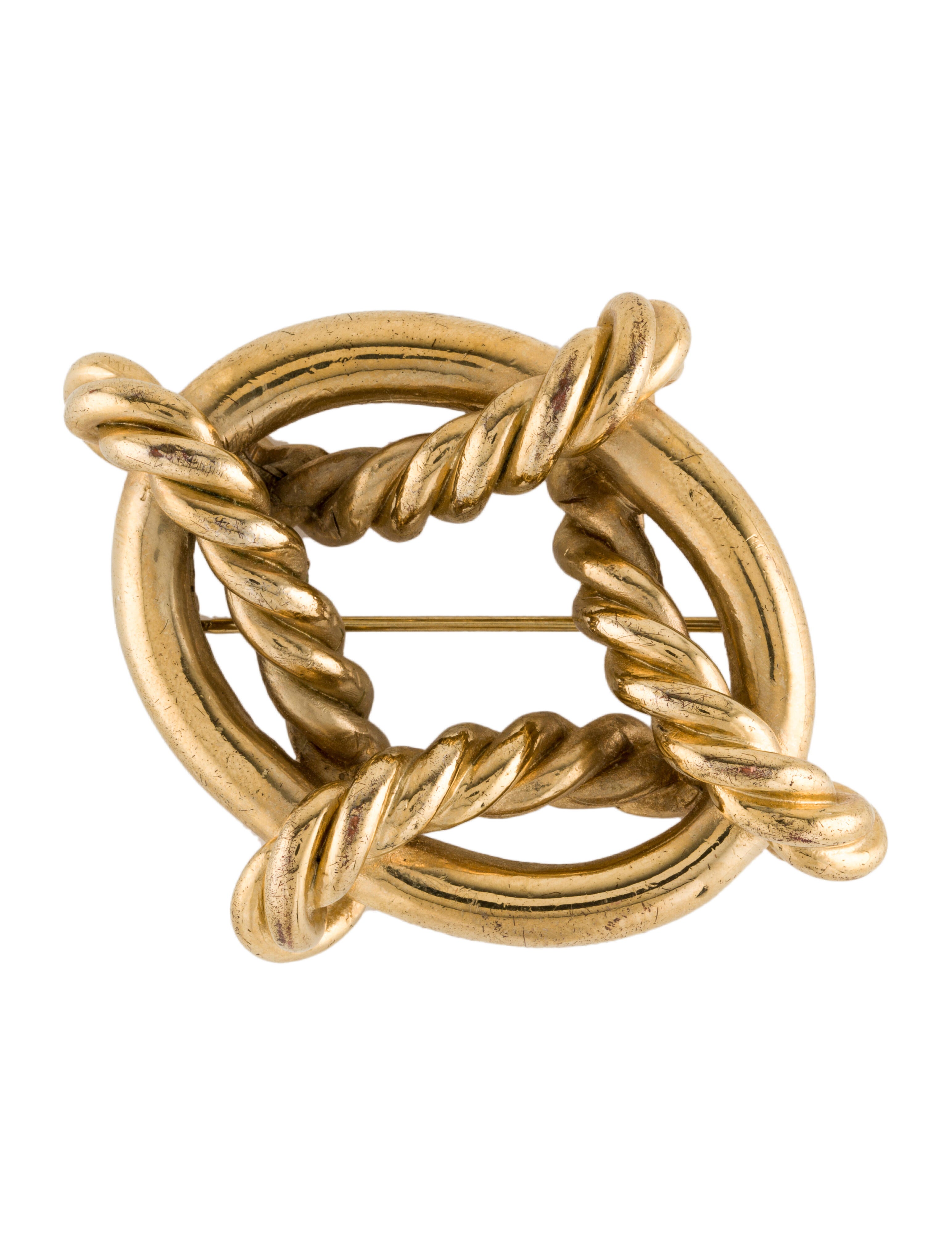Givenchy Brooch Pin - Gold-Tone Metal Pin, Brooches - GIV39264 | The ...
