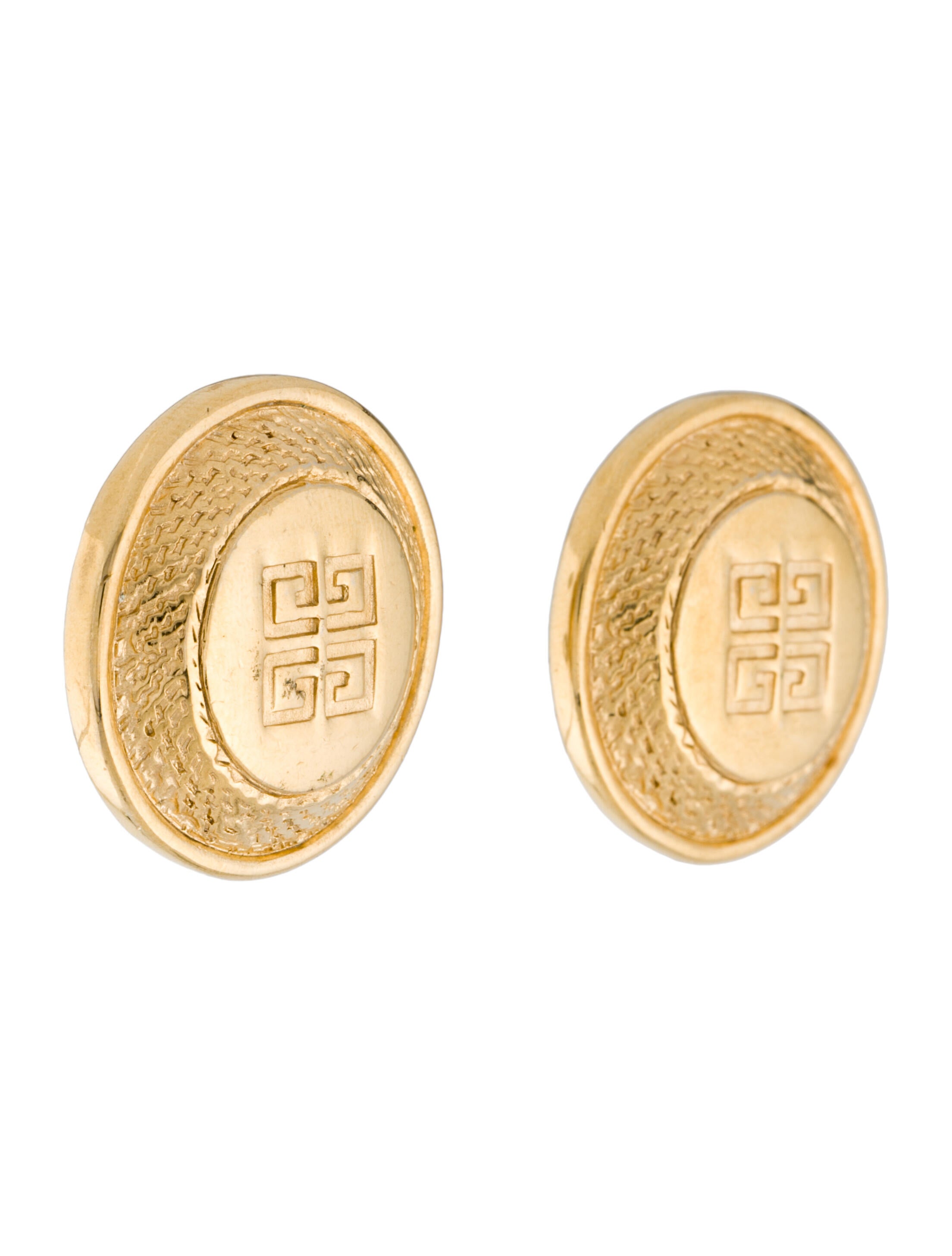 Givenchy Logo Clip-On - Gold-Tone Metal Clip-On, Earrings - GIV161607 ...