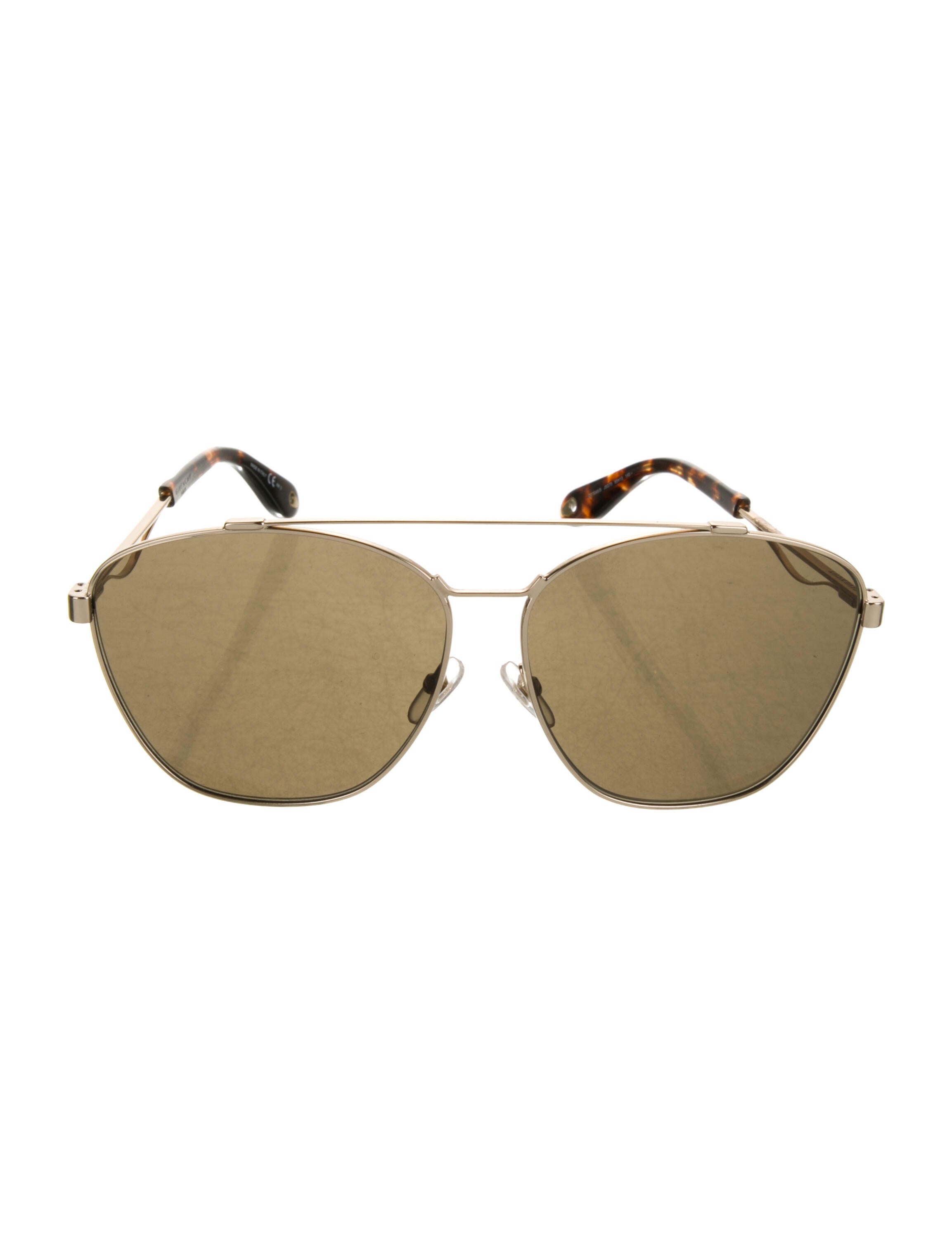 Givenchy Tinted Aviator Sunglasses - Gold Sunglasses, Accessories ...