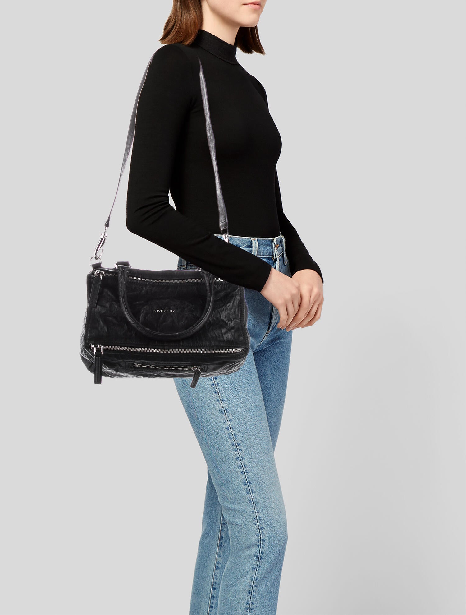 Givenchy Leather Shoulder Bag - Black Shoulder Bags, Handbags ...