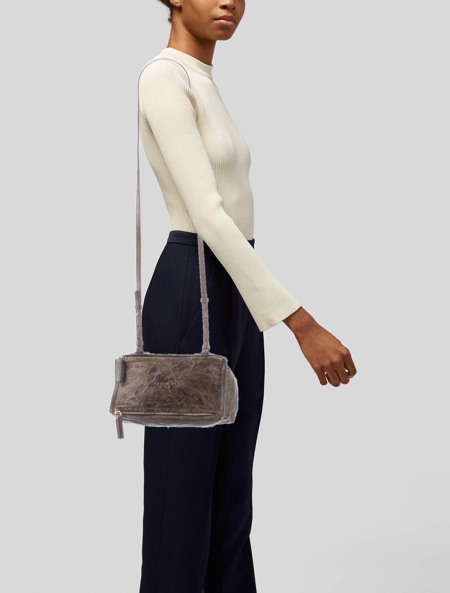 Givenchy Pandora Leather Crossbody Bag - Brown Crossbody Bags, Handbags ...