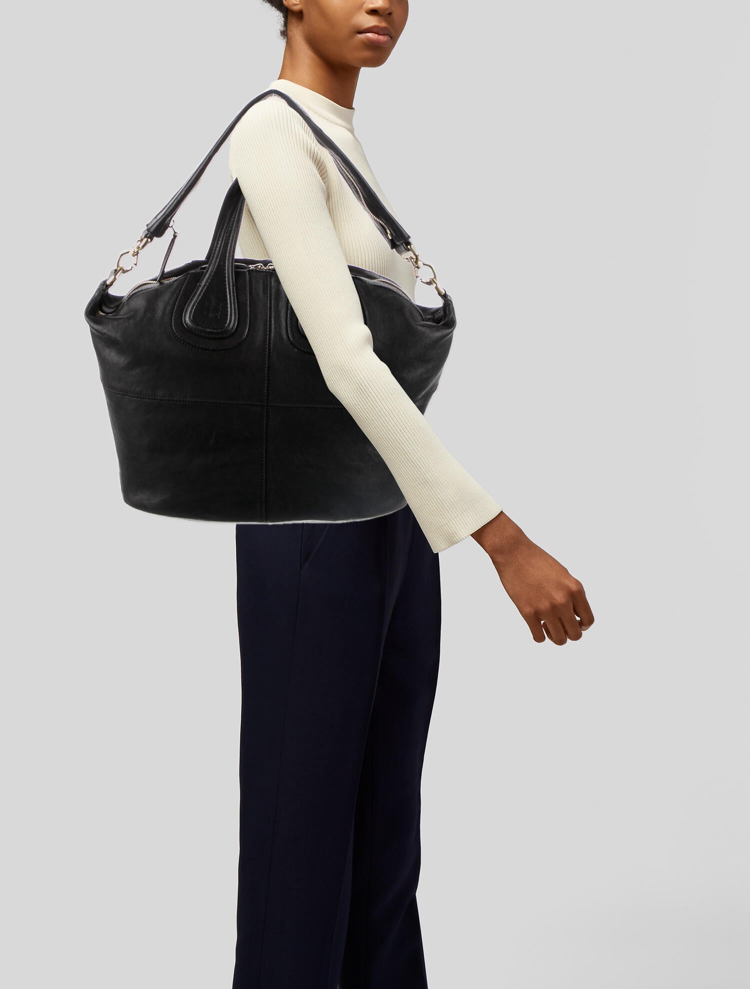 Givenchy Medium Nightingale Leather Tote - Black Totes, Handbags ...