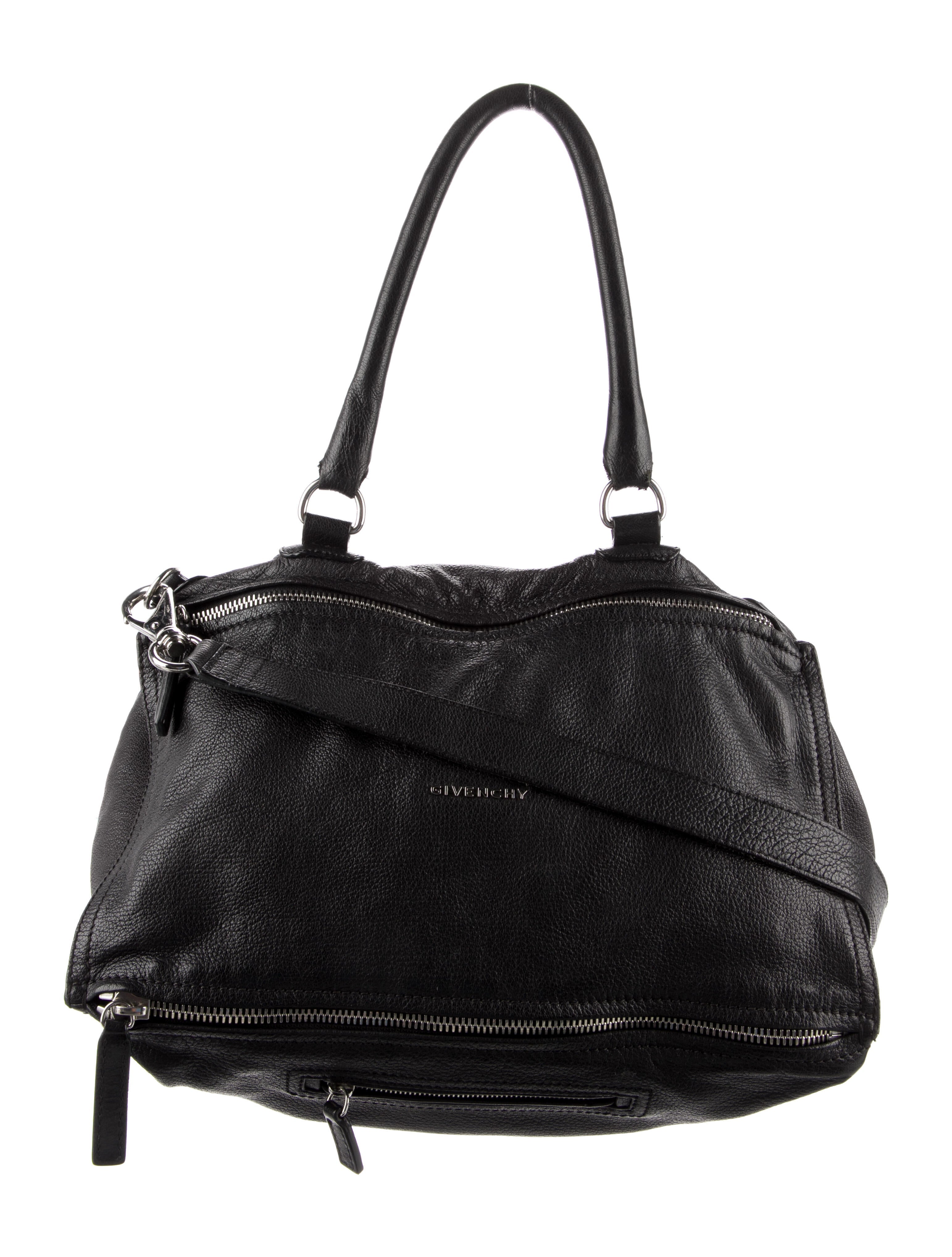 Givenchy Large Leather Pandora Handle Bag - Black Handle Bags, Handbags ...