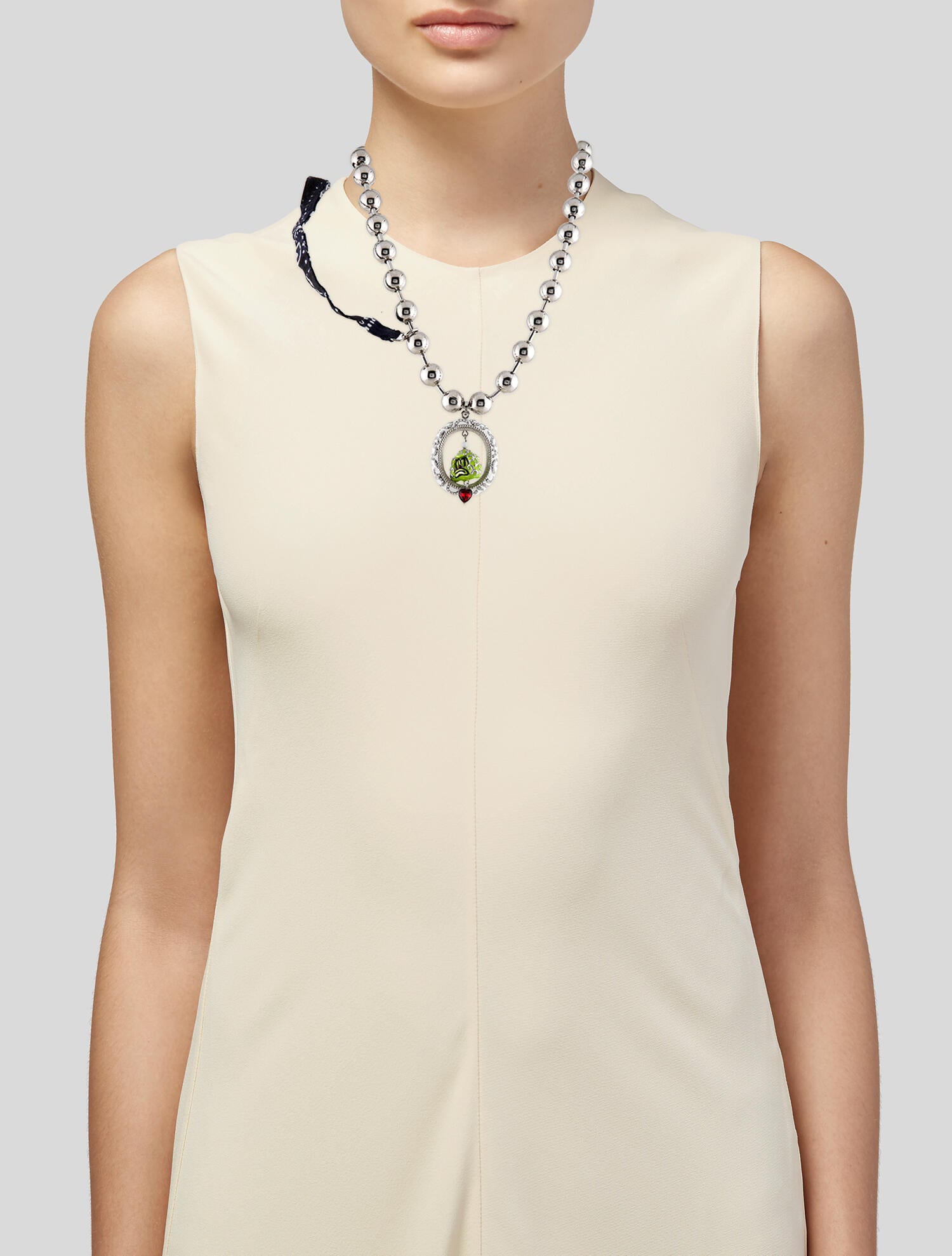 Givenchy X Chito the Clown Pendant Necklace - Bead Strand, Necklaces ...