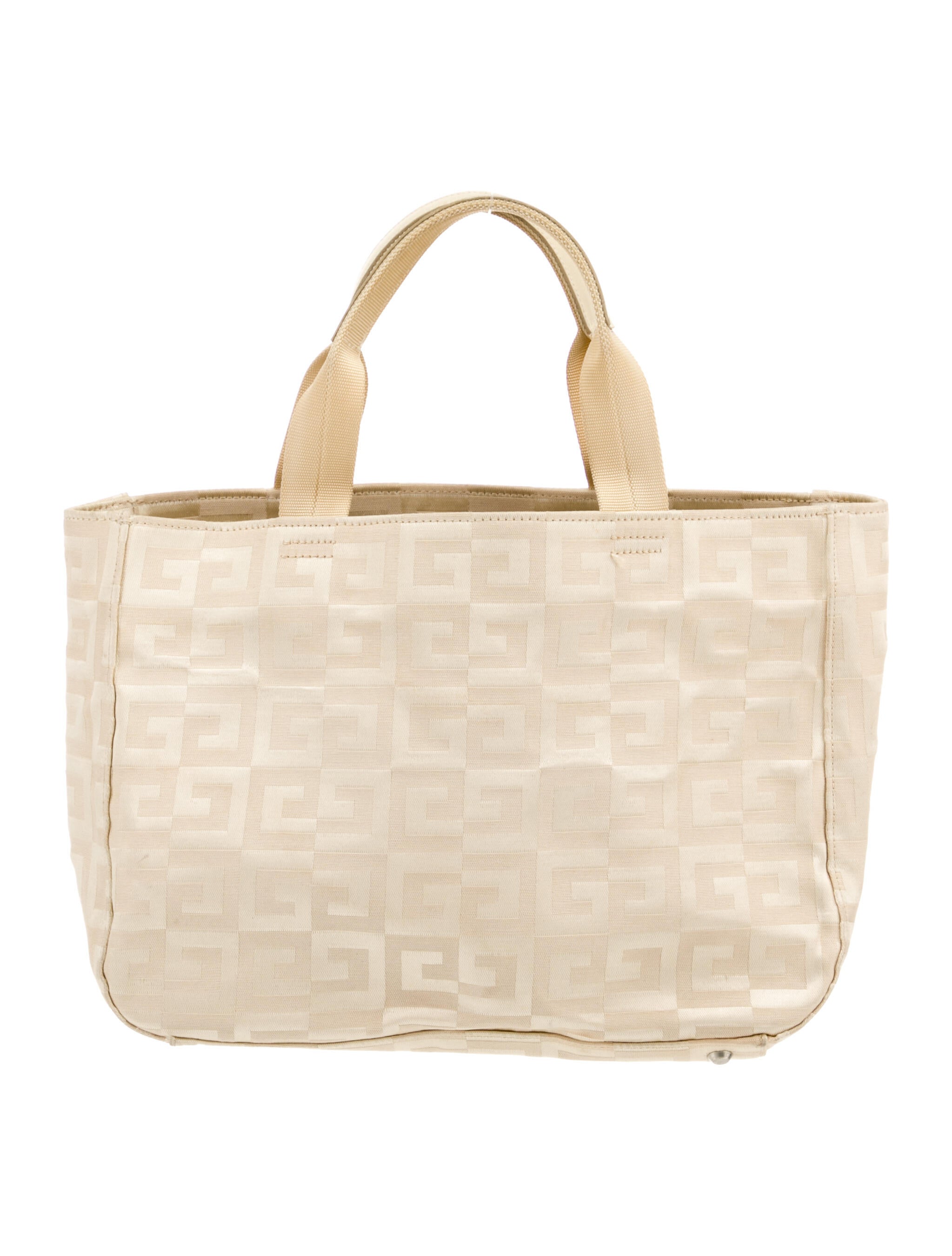 Givenchy Vintage Logo Jacquard Tote Bag - Gold Totes, Handbags ...