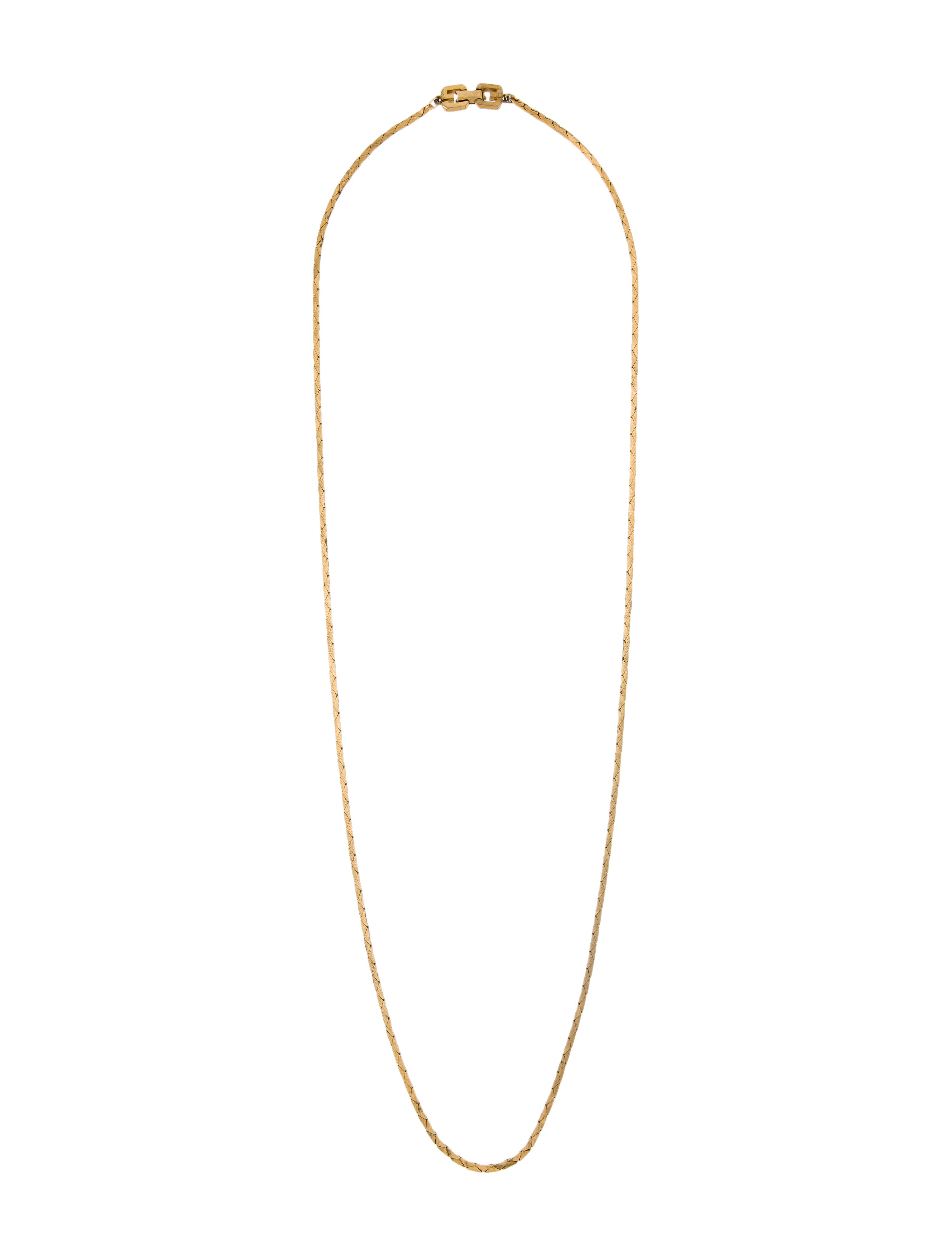 Tiffany & Co. 18K Tiffany T Chain Necklace - 18K Yellow Gold Chain ...