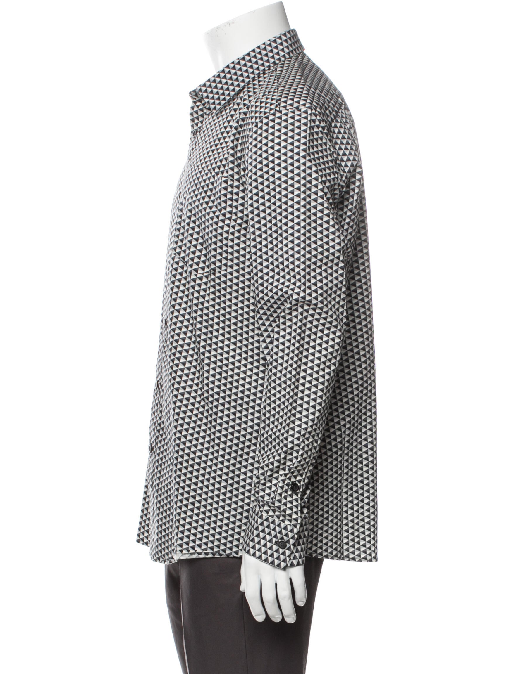 Givenchy Printed Long Sleeve Shirt - Black Casual Shirts, Clothing ...