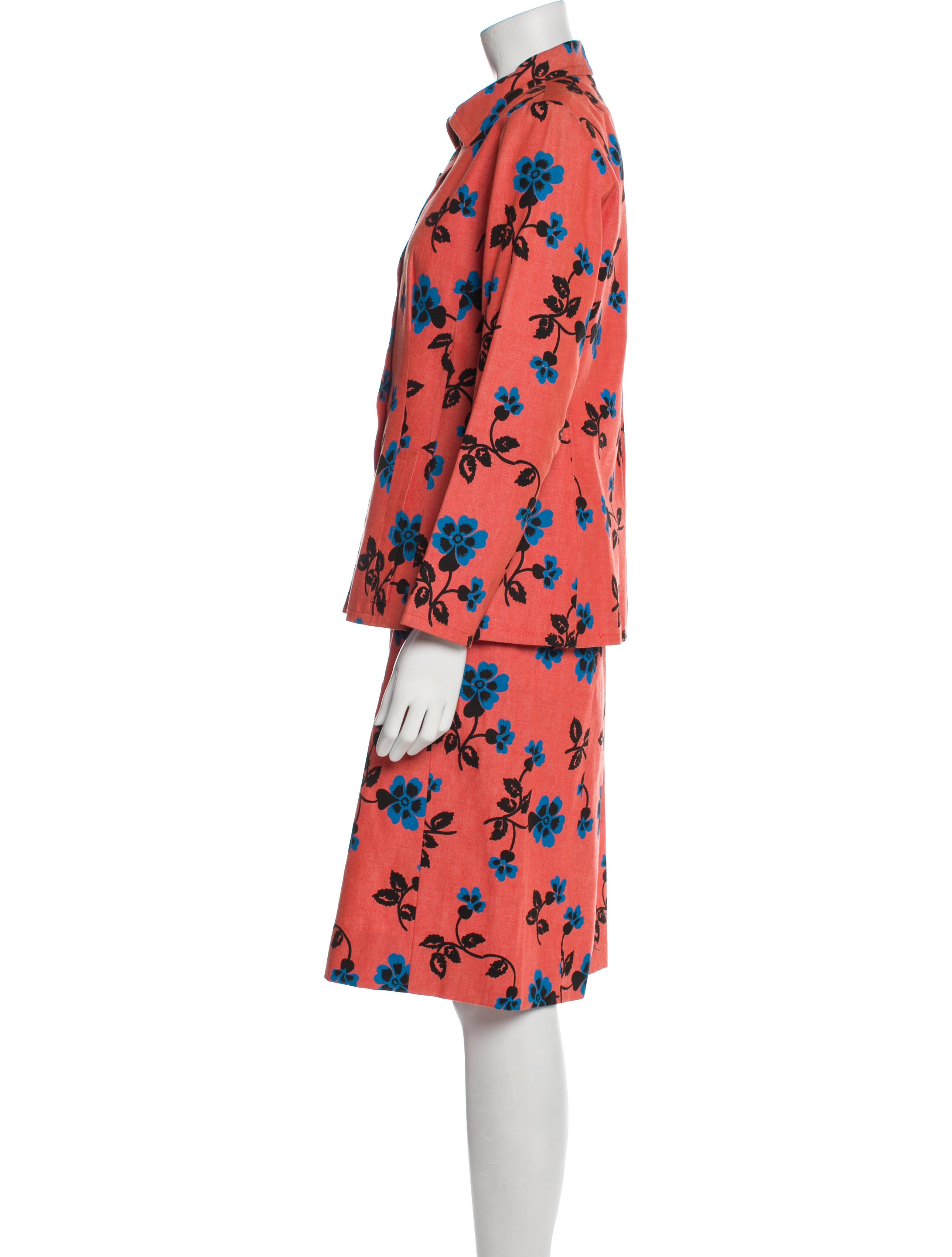 Givenchy Vintage 1980's Skirt Suit - Orange Suits and Sets, Clothing ...