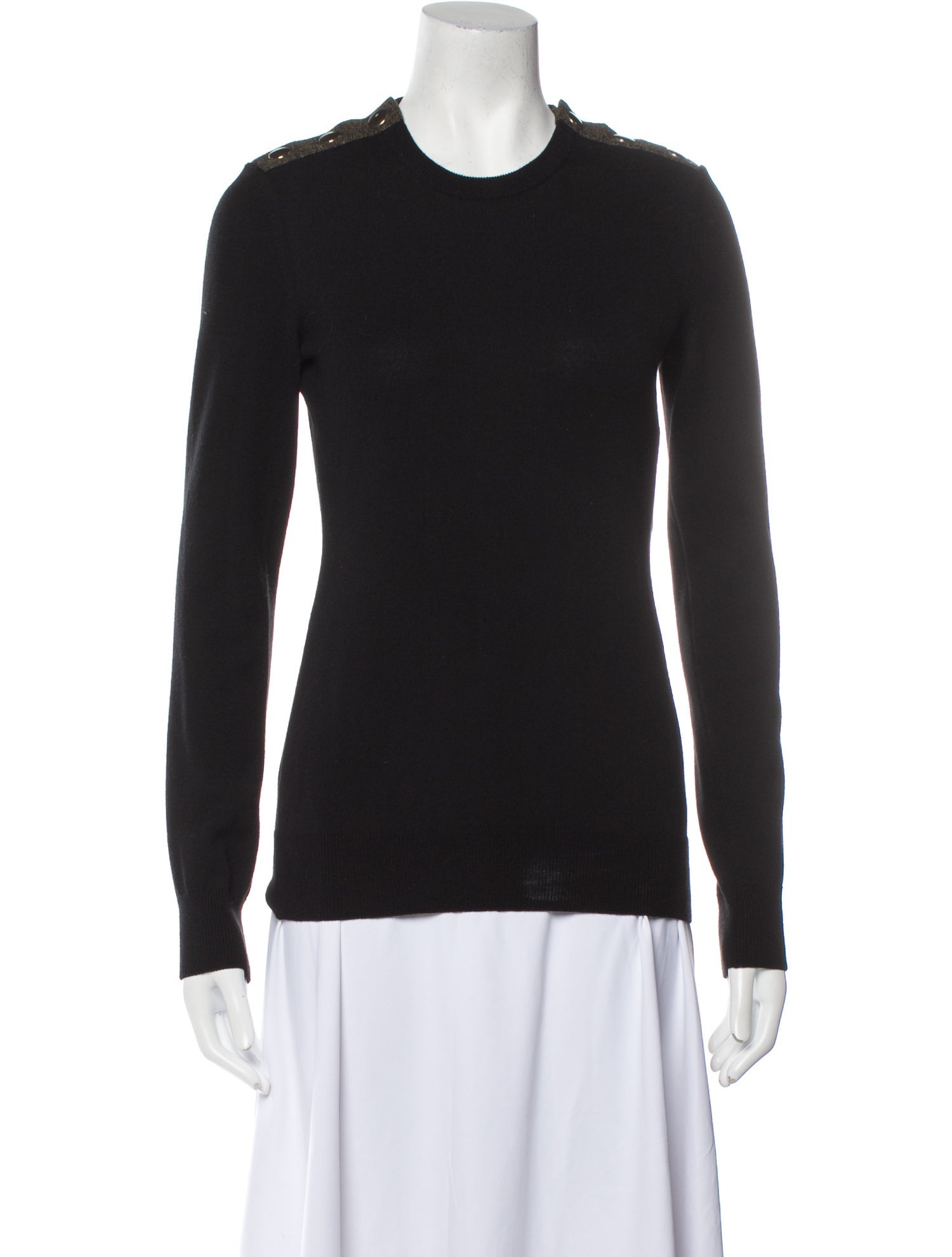 Givenchy Crew Neck Sweater - Black Knitwear, Clothing - GIV186515 | The RealReal