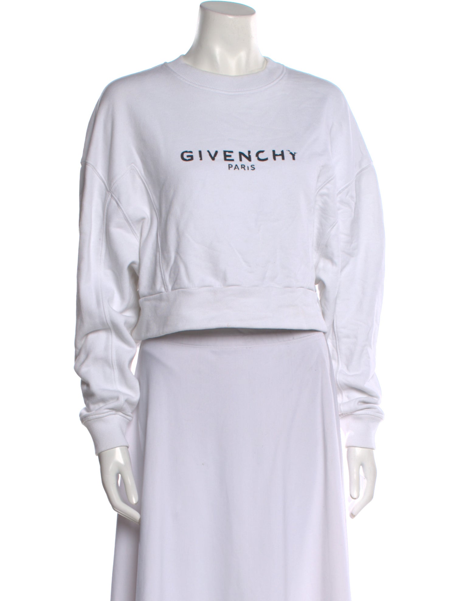 Givenchy Graphic Print Crew Neck Sweatshirt - White Tops, Clothing ...