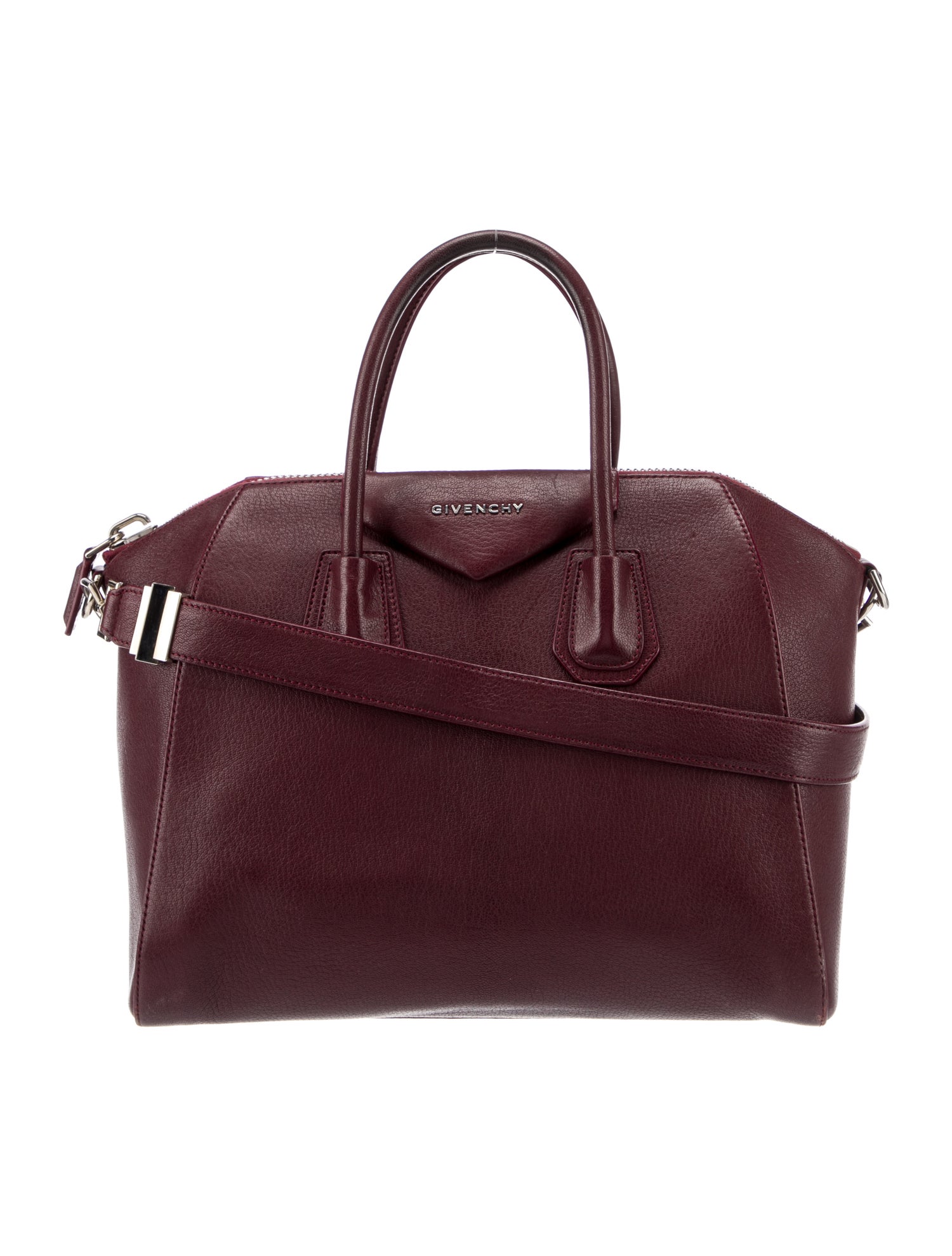 Givenchy Leather Handle Bag - Burgundy Handle Bags, Handbags ...