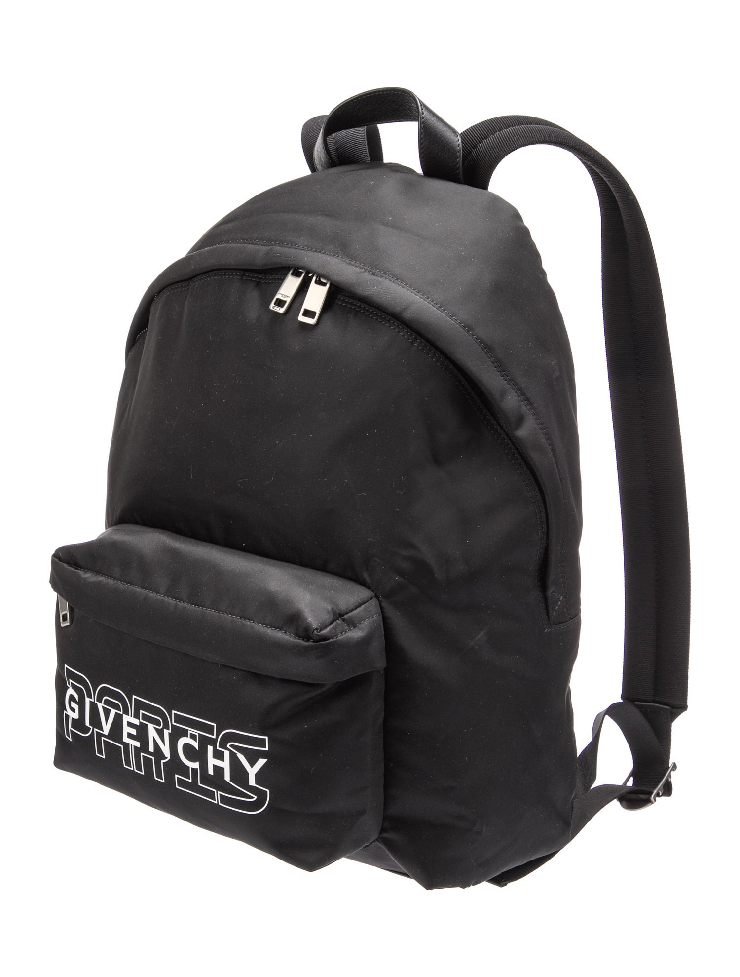 Givenchy Leather Trim Nylon Backpack - Black Backpacks, Handbags ...