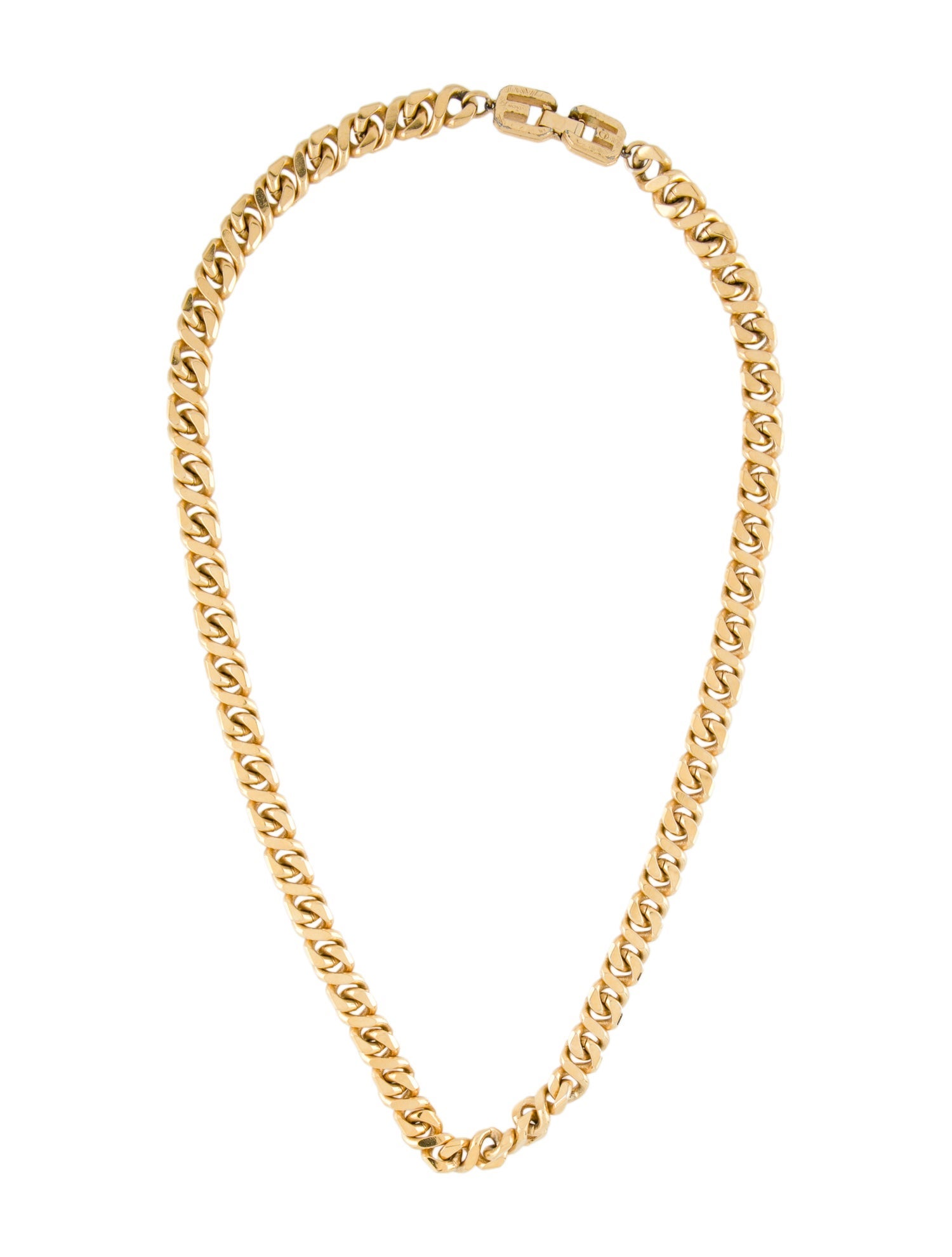 Givenchy Thick Chain Necklace - Gold-Tone Metal Chain, Necklaces ...