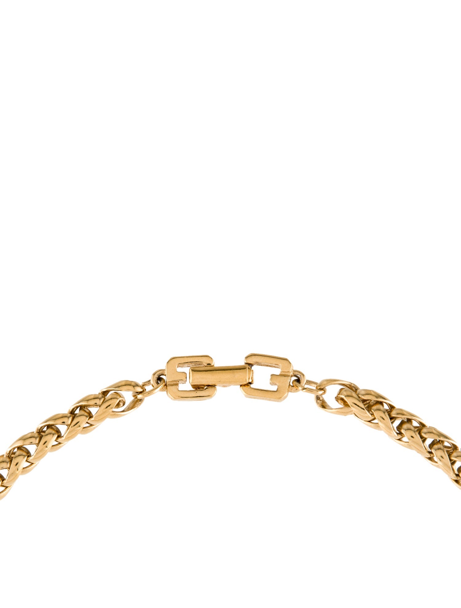 Givenchy Vintage Chain Necklace - Gold-Tone Metal Chain, Necklaces ...