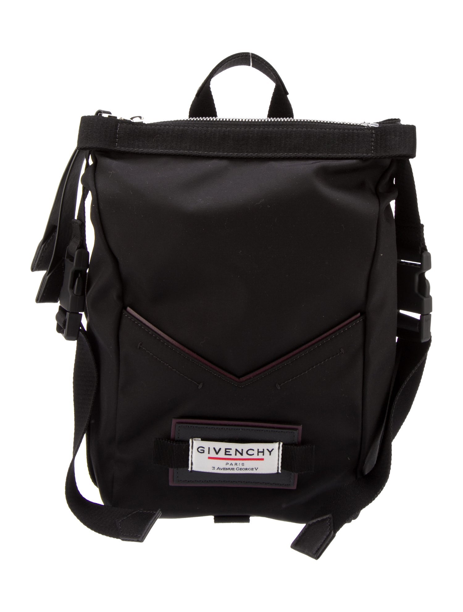 Givenchy Nylon Leather Trim Backpack - Black Backpacks, Handbags ...