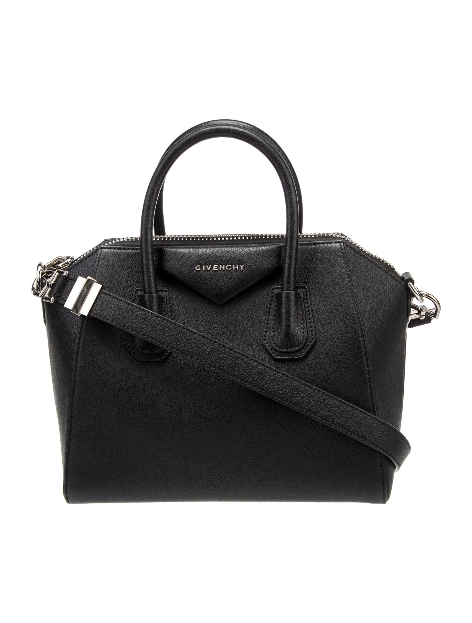Givenchy Antigona Leather Handle Bag - Black Handle Bags, Handbags ...
