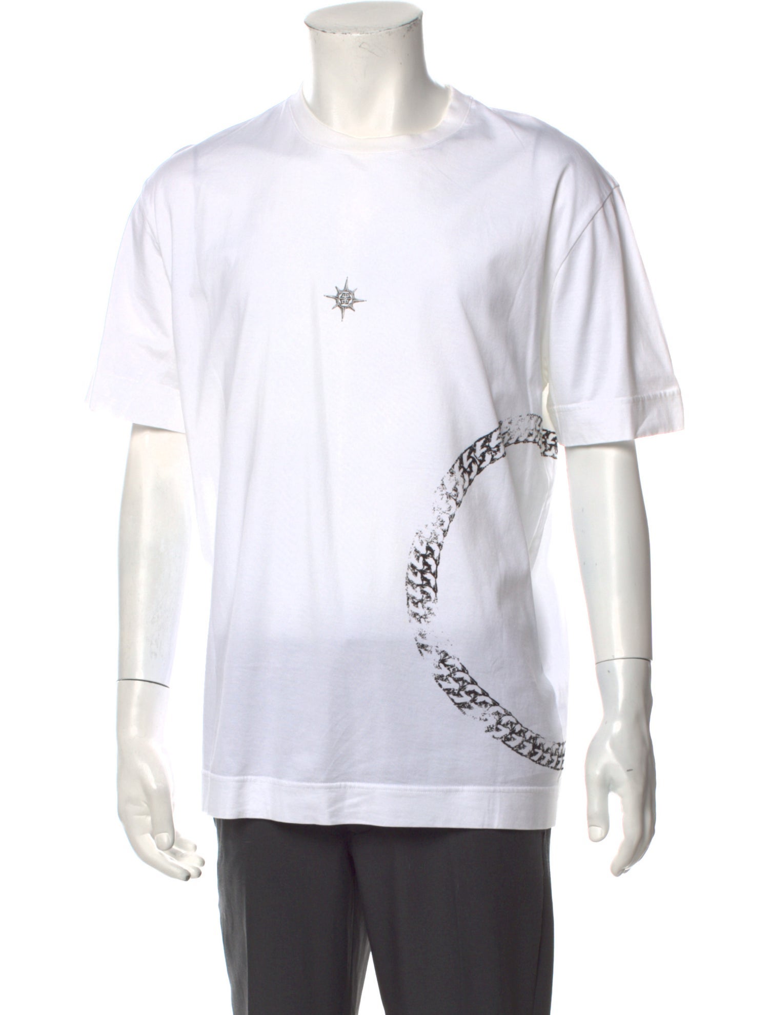 Givenchy Symbol Circle Graphic Print T-Shirt - White T-Shirts, Clothing ...