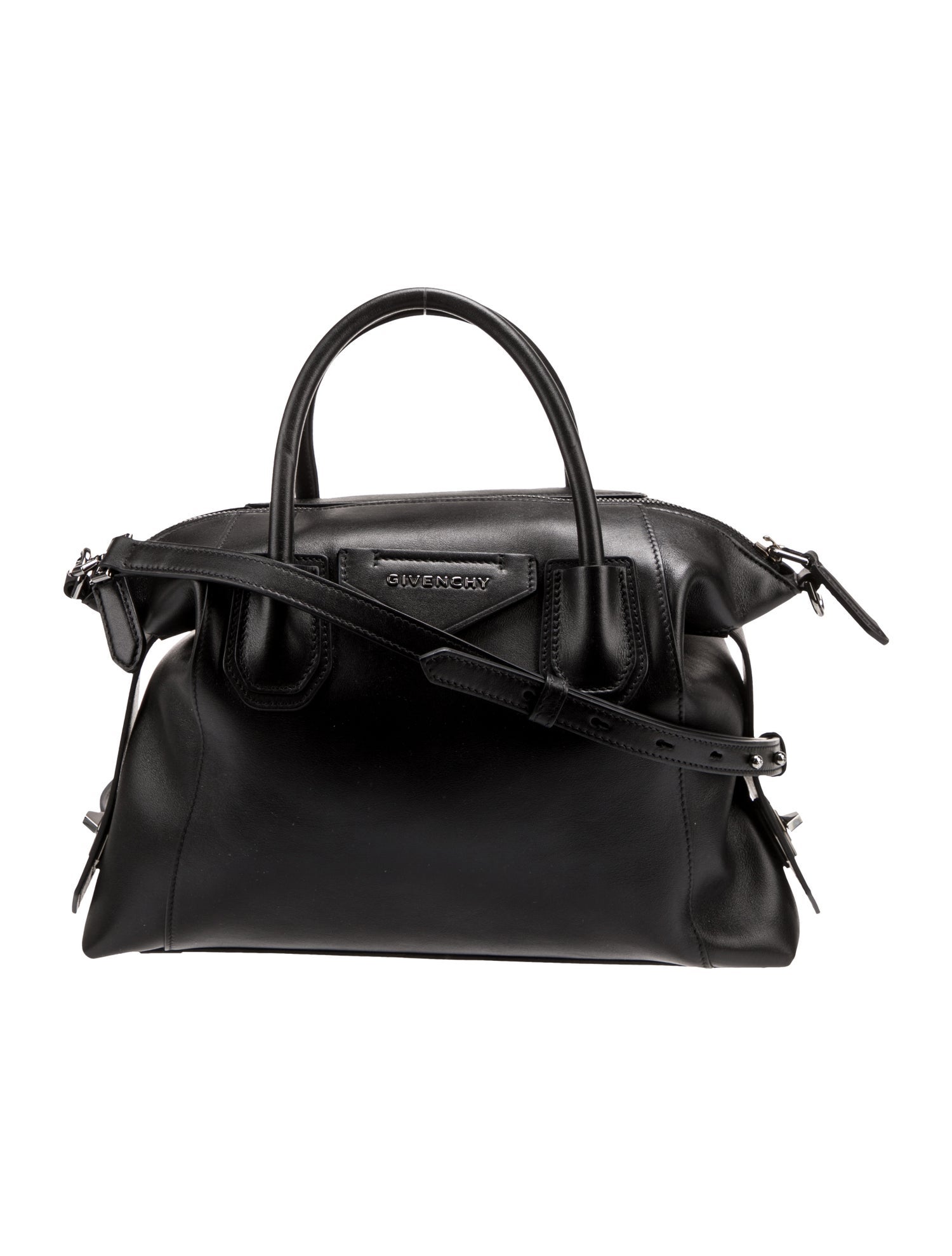 Givenchy Antigona Leather Handle Bag - Black Handle Bags, Handbags ...