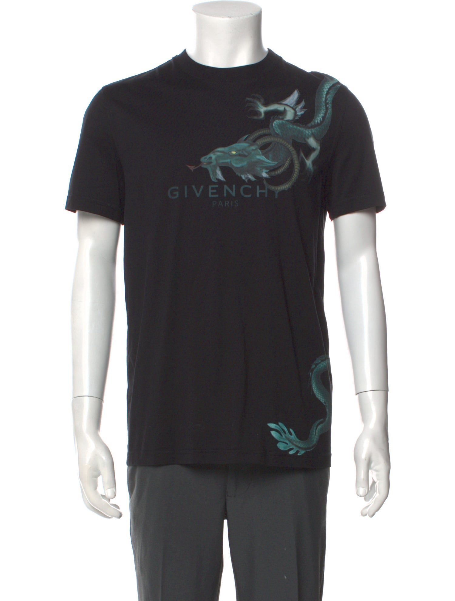 Givenchy Graphic Print Mock Neck T-Shirt - Black T-Shirts, Clothing ...