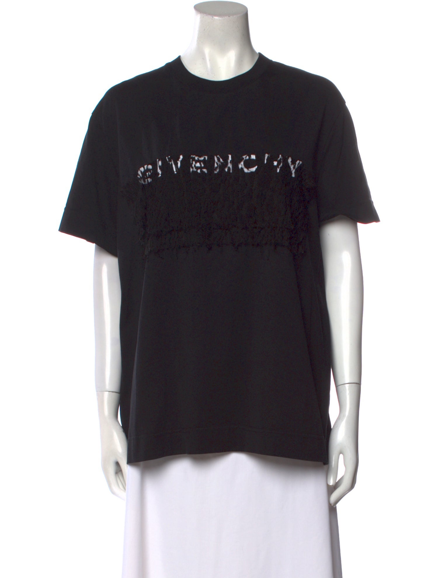 Givenchy Graphic Print Crew Neck T-Shirt - Black Tops, Clothing ...