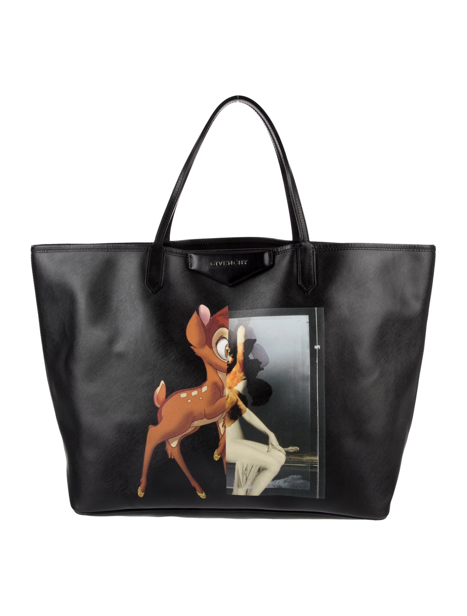 Givenchy x Disney Bambi Leather Tote - Black Totes, Handbags ...