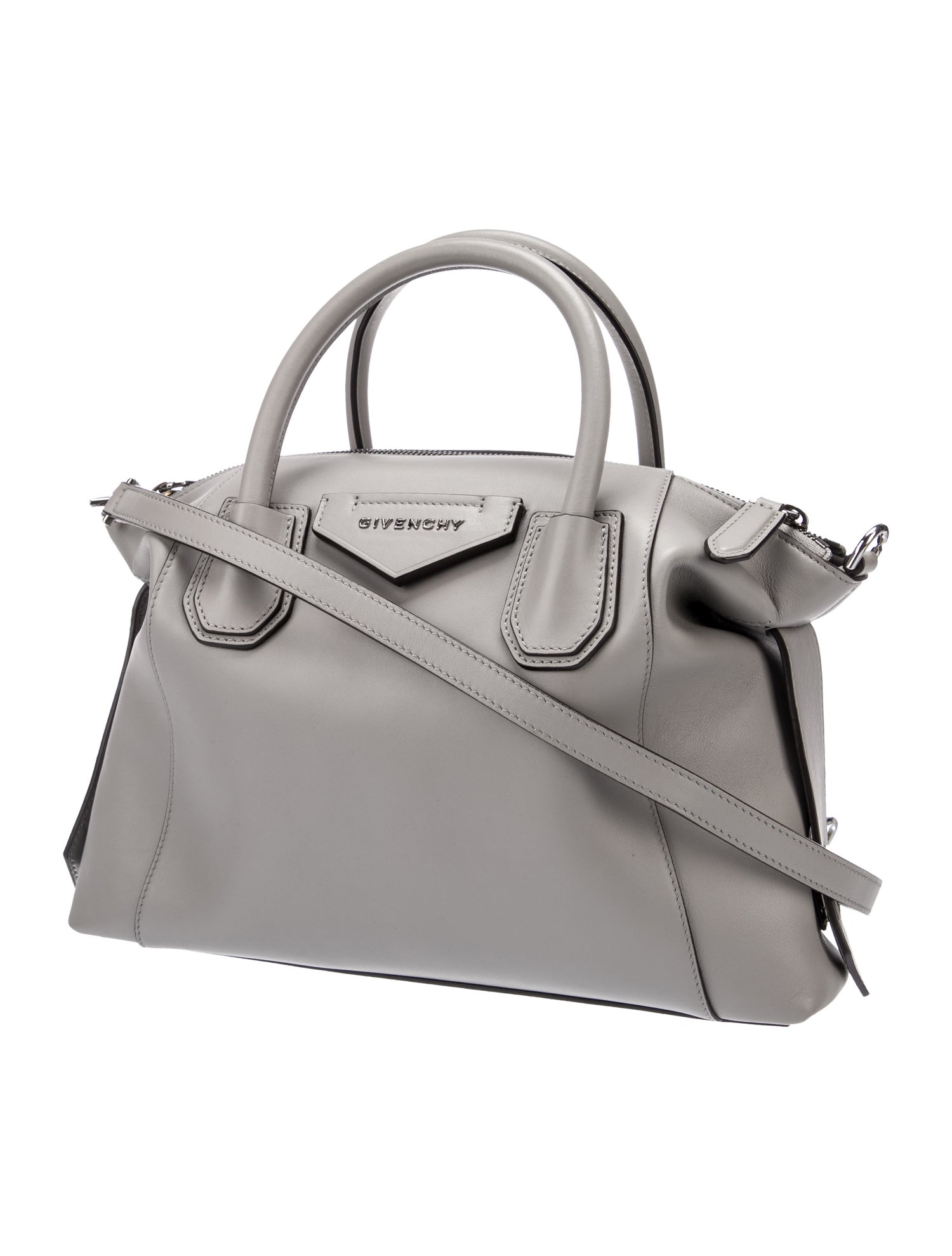 Givenchy Leather Handle Bag - Grey Handle Bags, Handbags - GIV200501 ...