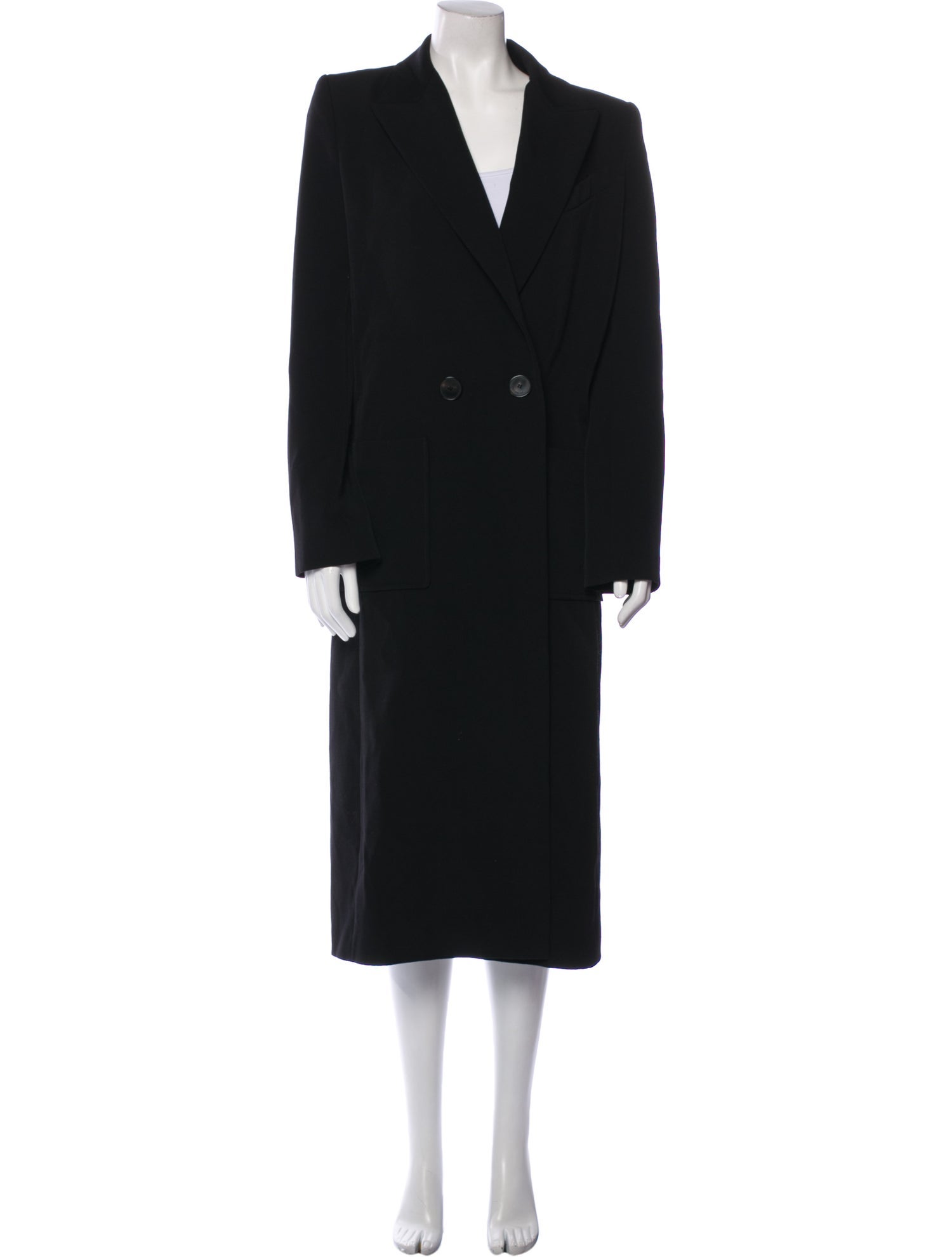 Givenchy Virgin Wool Peacoat - Black Coats, Clothing - GIV200636 | The ...