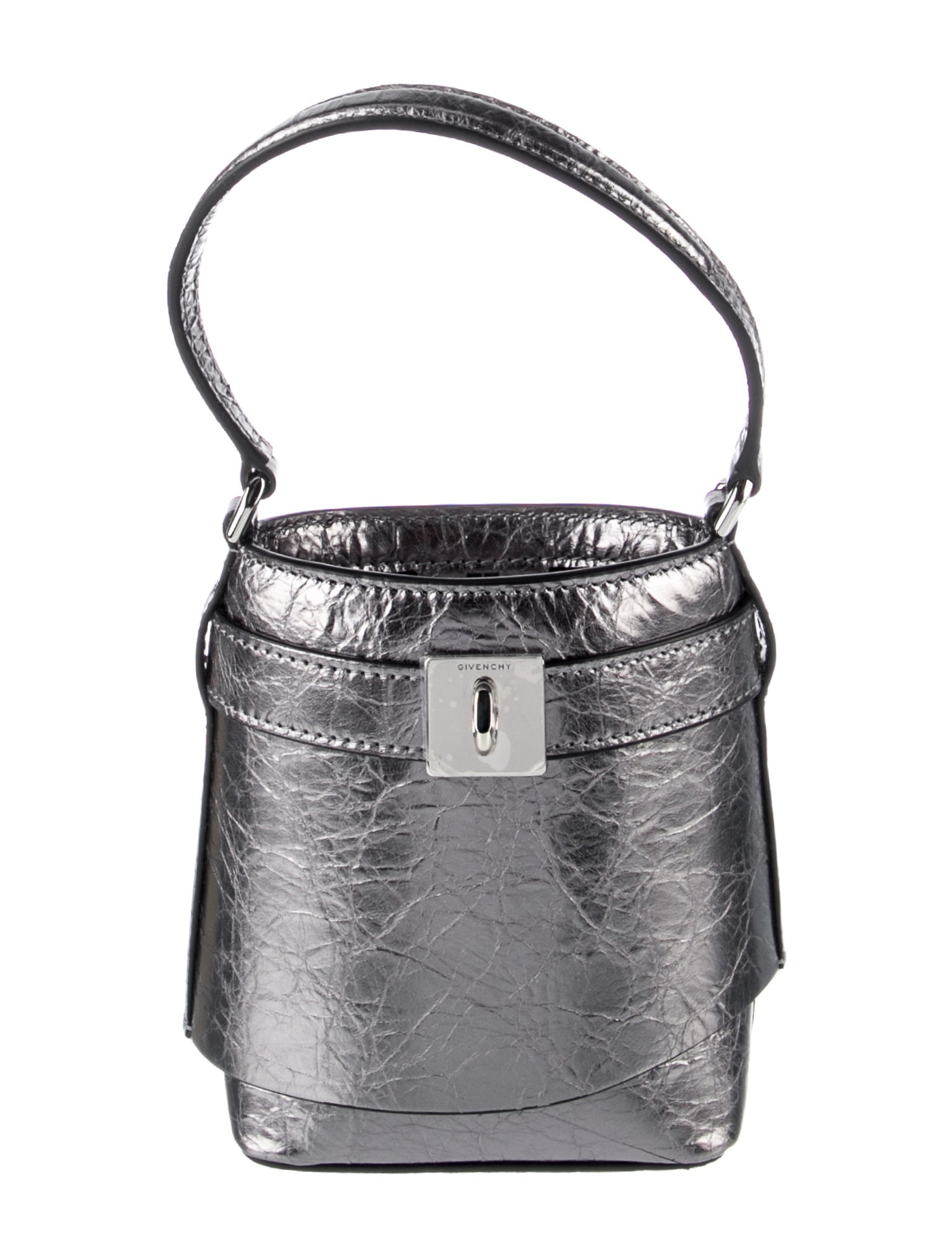 Givenchy Metallic Bucket Bag - Silver Bucket Bags, Handbags - GIV201871 ...