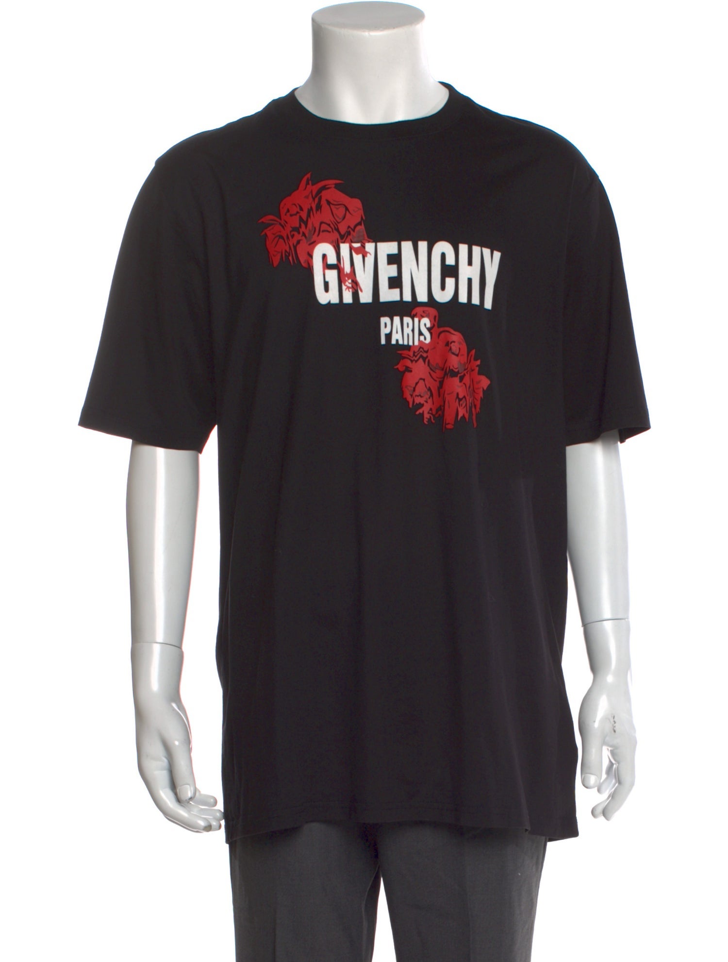 Givenchy Graphic Print Crew Neck T-Shirt - Black T-Shirts, Clothing - GIV203044 | The RealReal