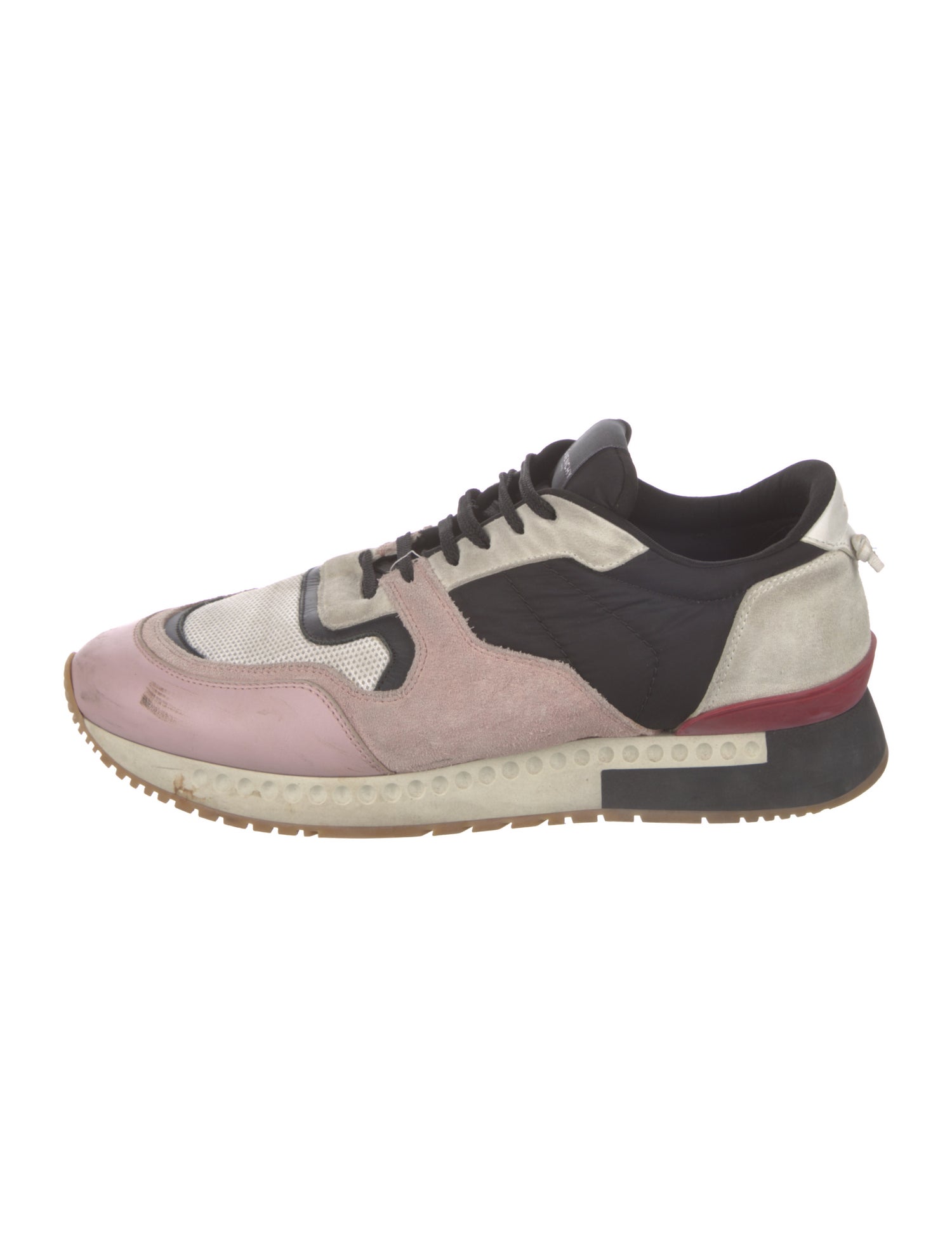 Bally Leather Colorblock Pattern Sneakers - Grey Sneakers, Shoes ...